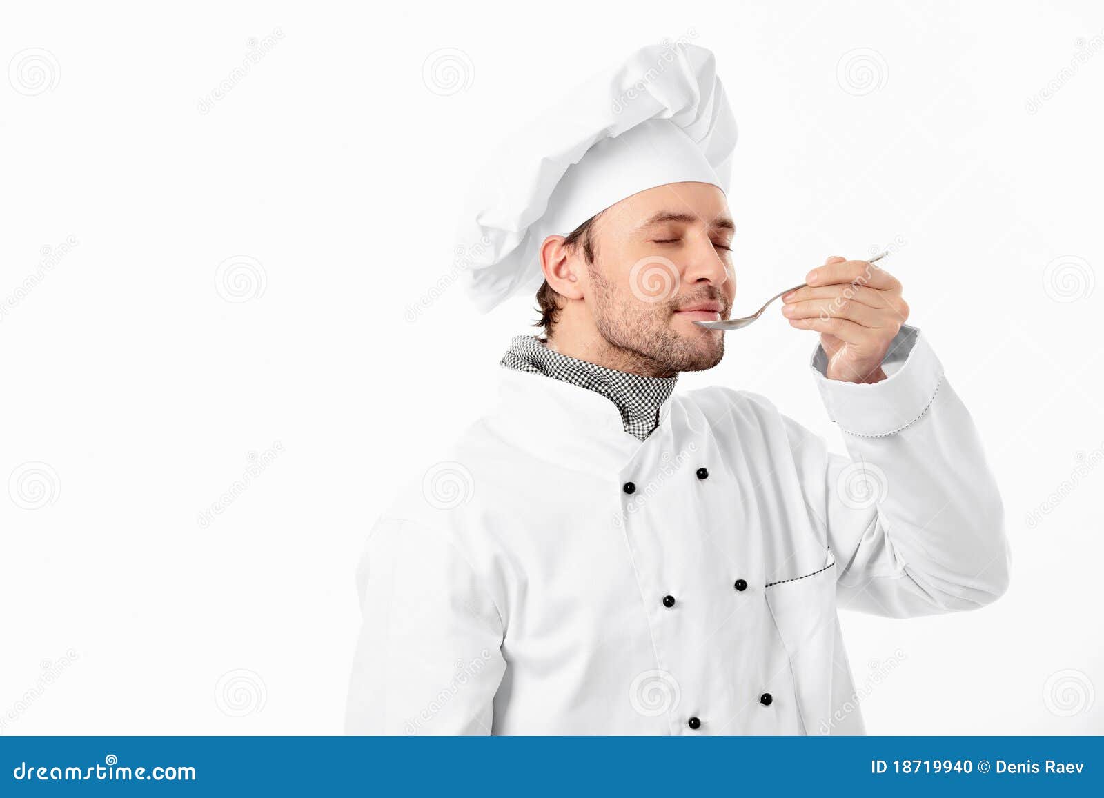 Probieren stockfoto. Bild von löffel, bestimmtheit, kaukasisch - 18719940