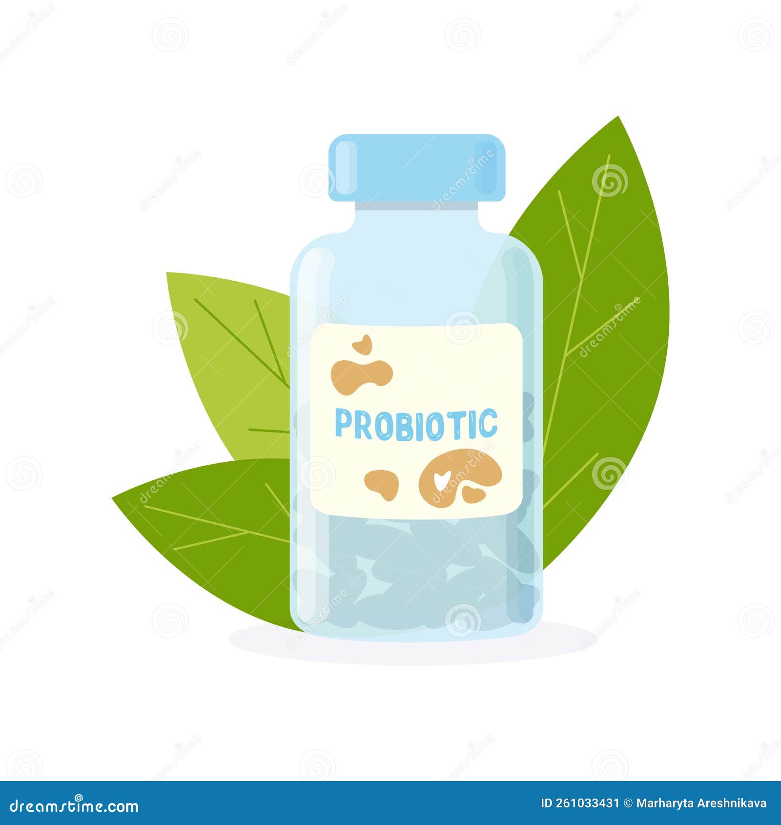 Probiotic Bottle with Capsules. Stock Vector - Illustration of sign ...