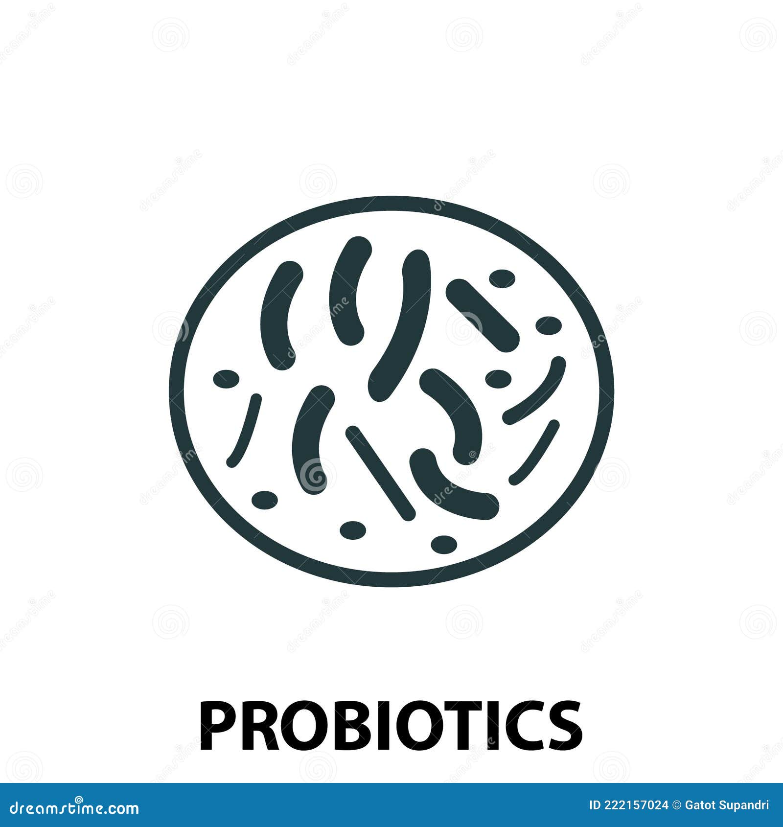 Probiotic Icon Vector Logo Design Template Stock Vector - Illustration ...