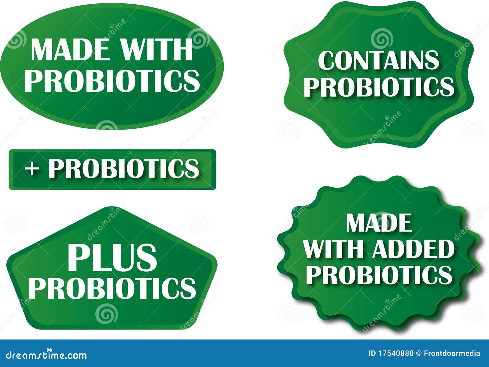 Probiotic Tags stock vector. Illustration of bacteria - 17540880