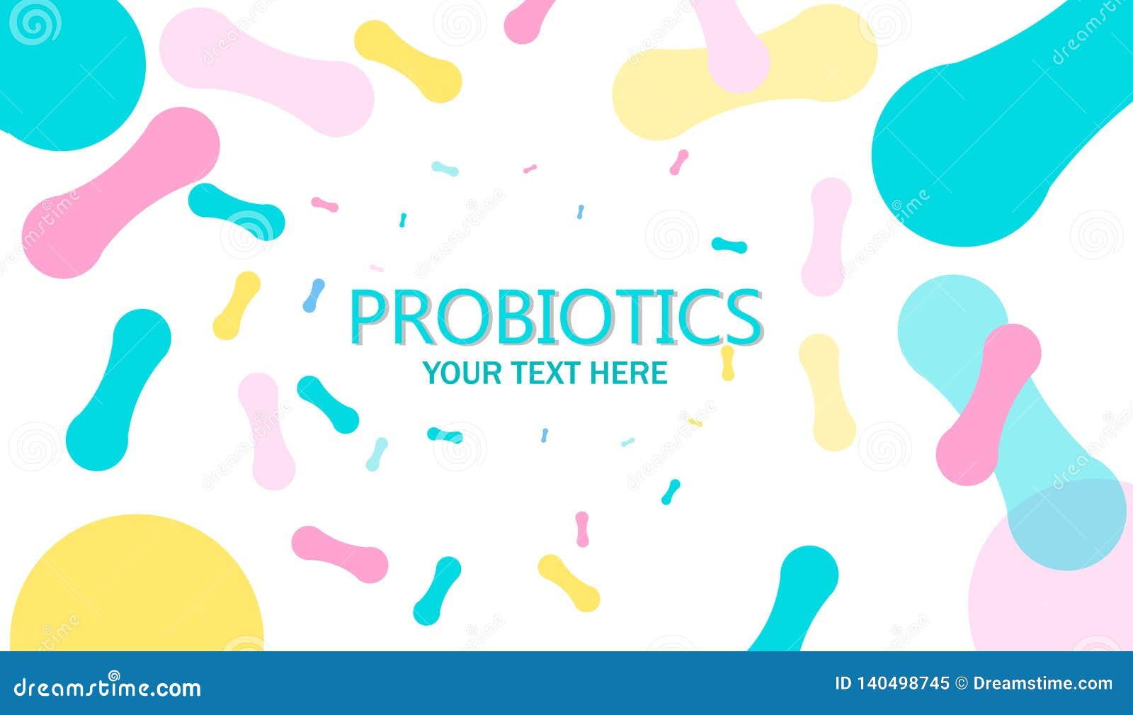 Probiotics Bacteria Vector Badge Stock Vector - Illustration of ...
