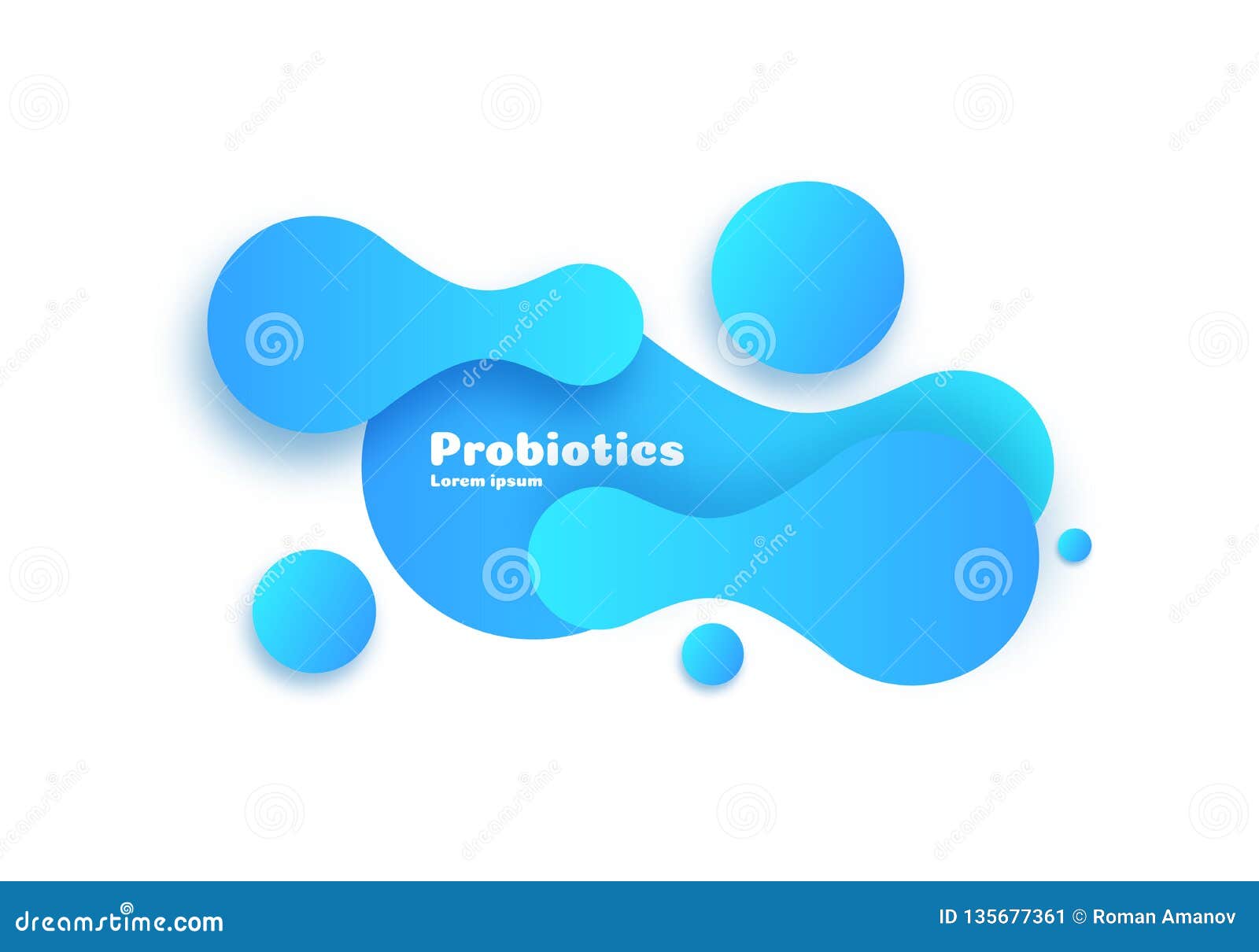 Probiotics Bacteria Vector Design Stock Vector Illustration Of