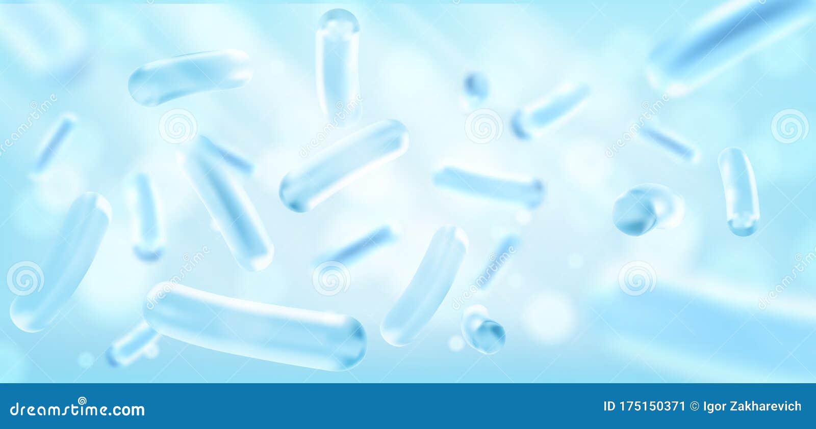 Probiotics Bacteria Vector Illustration Stock Vector Illustration Of