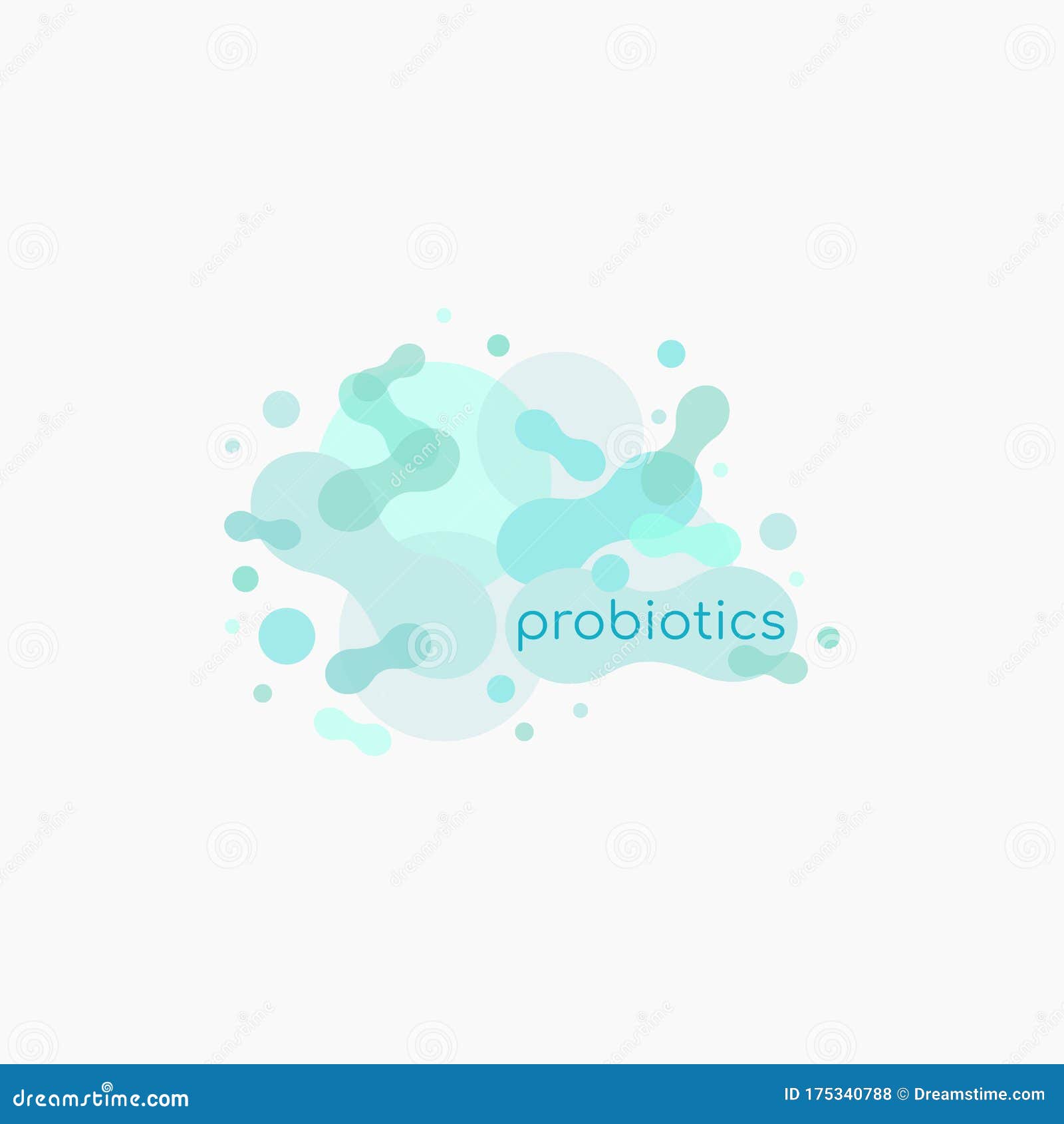 Probiotics Bacteria Vector Logo Stock Vector - Illustration of ...