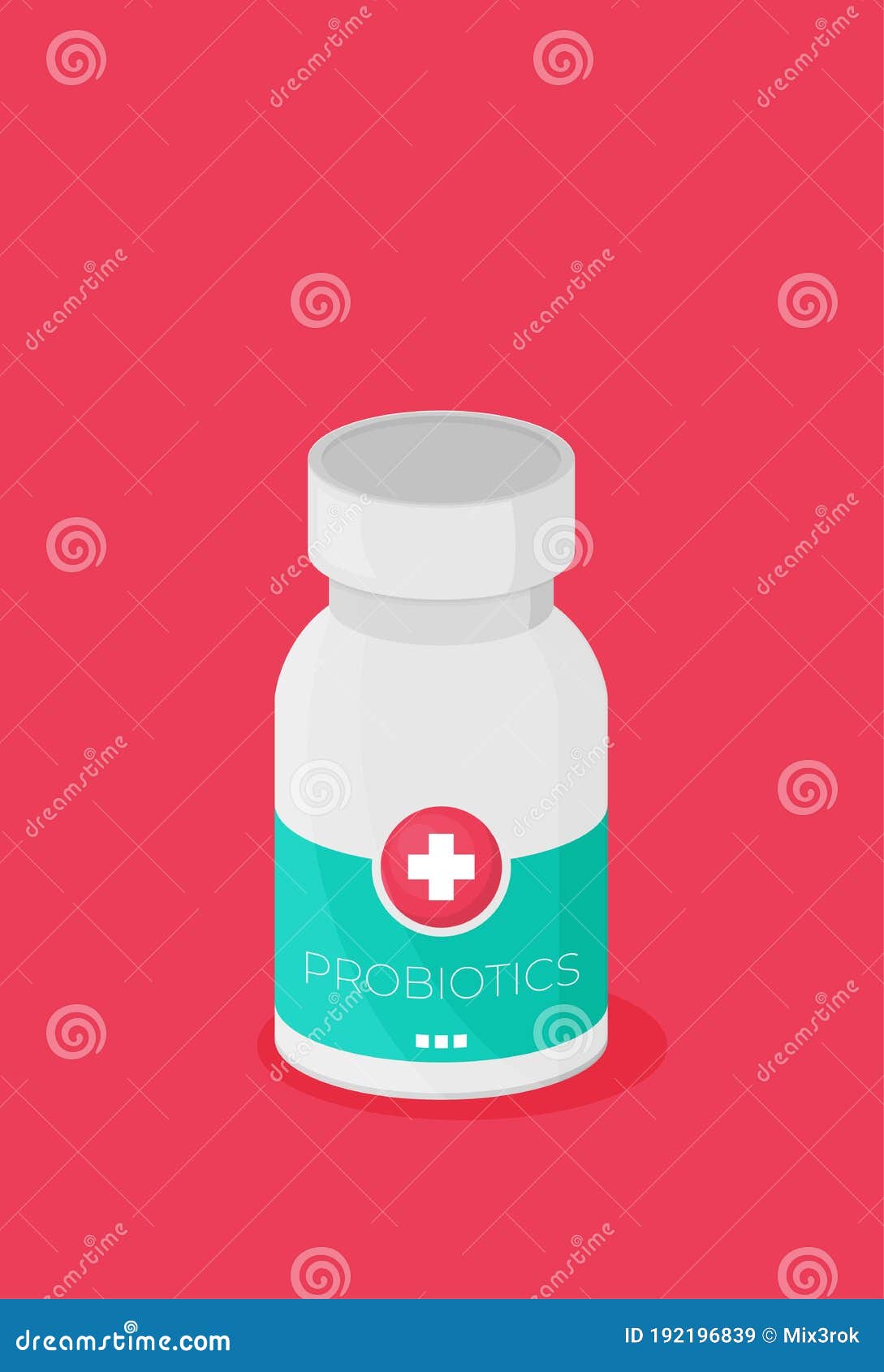 Probiotics Concept in Flat Style Vector Image Stock Vector ...