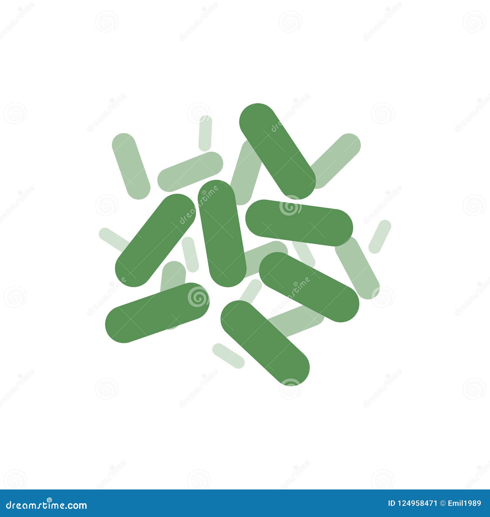 Probiotics icon back stock illustration. Illustration of prebiotic ...