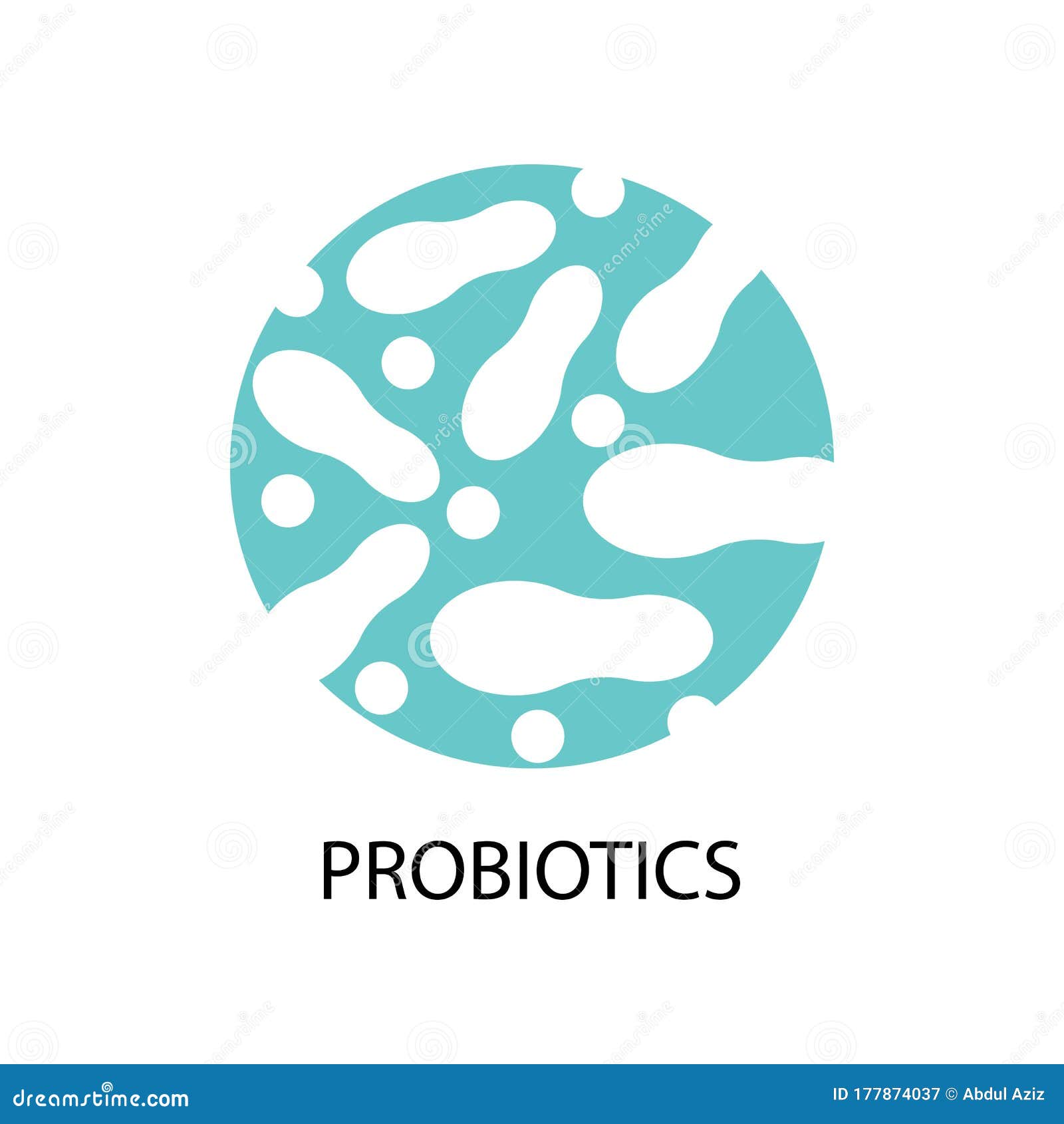 Probiotics Illustration Doodles. Drawing Of Bacteria. Microorganism ...