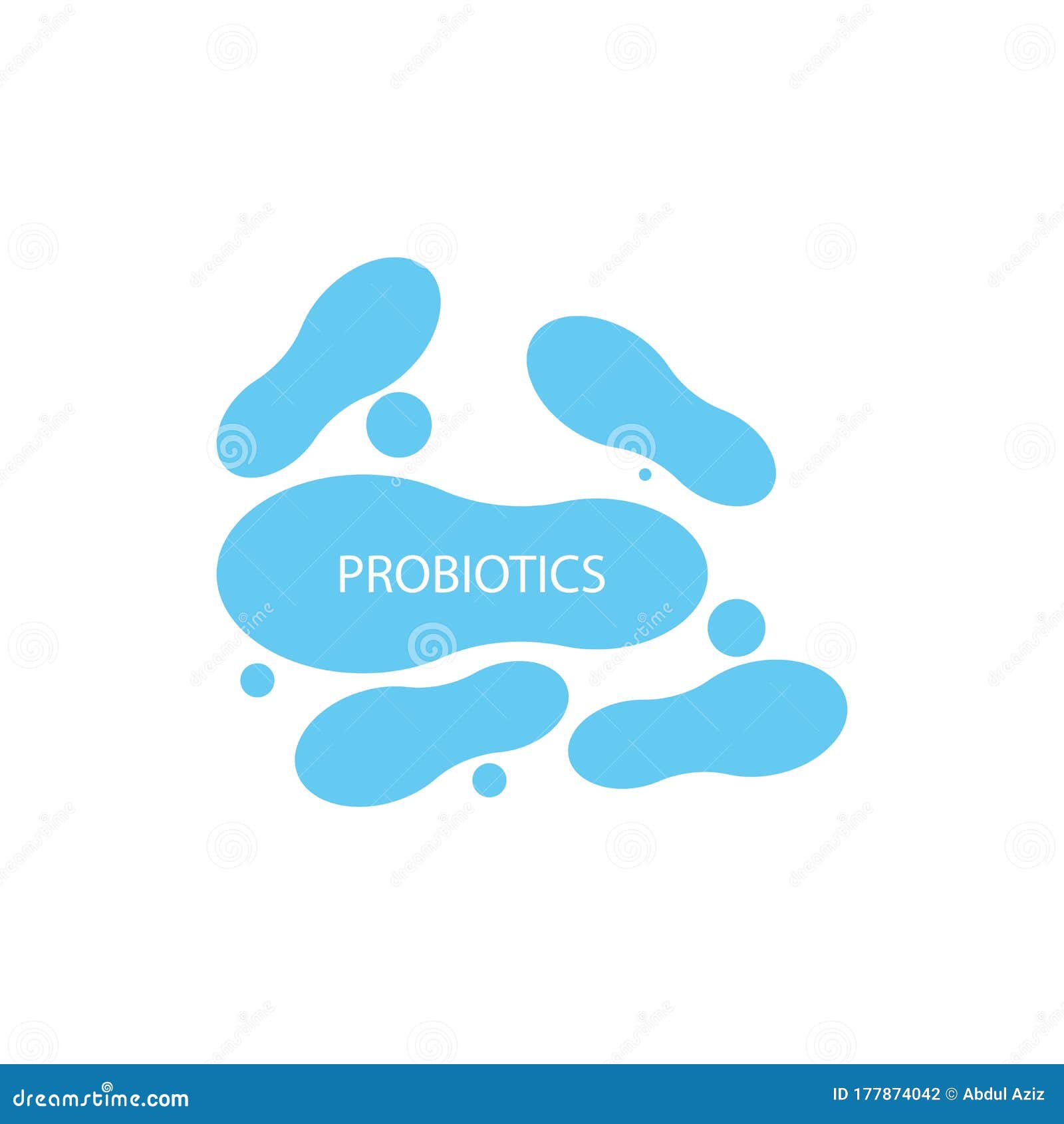Probiotics Illustration Logo Vector Stock Vector - Illustration of ...