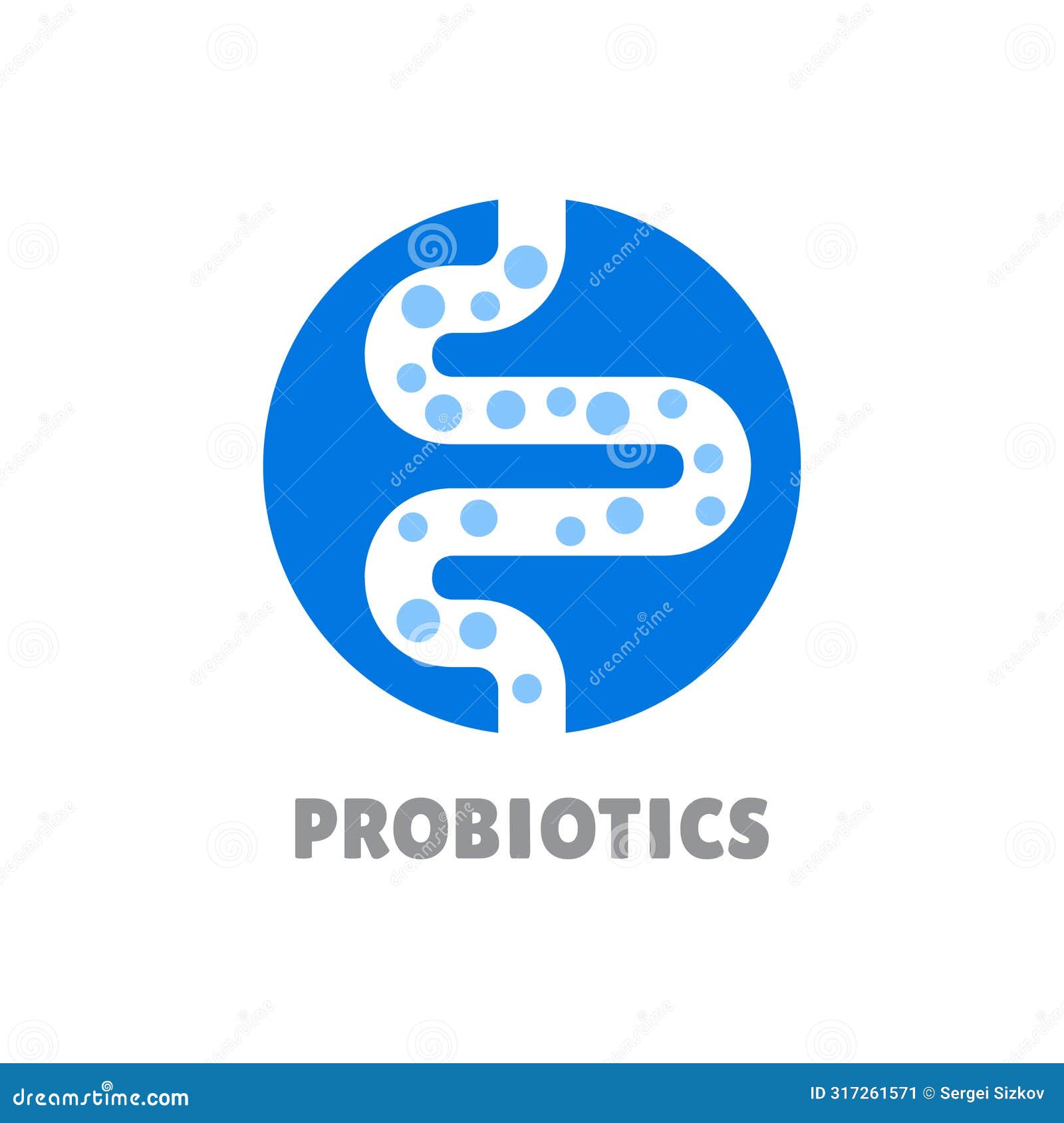 Probiotics Logo on White Background. Vector Stock Illustration ...
