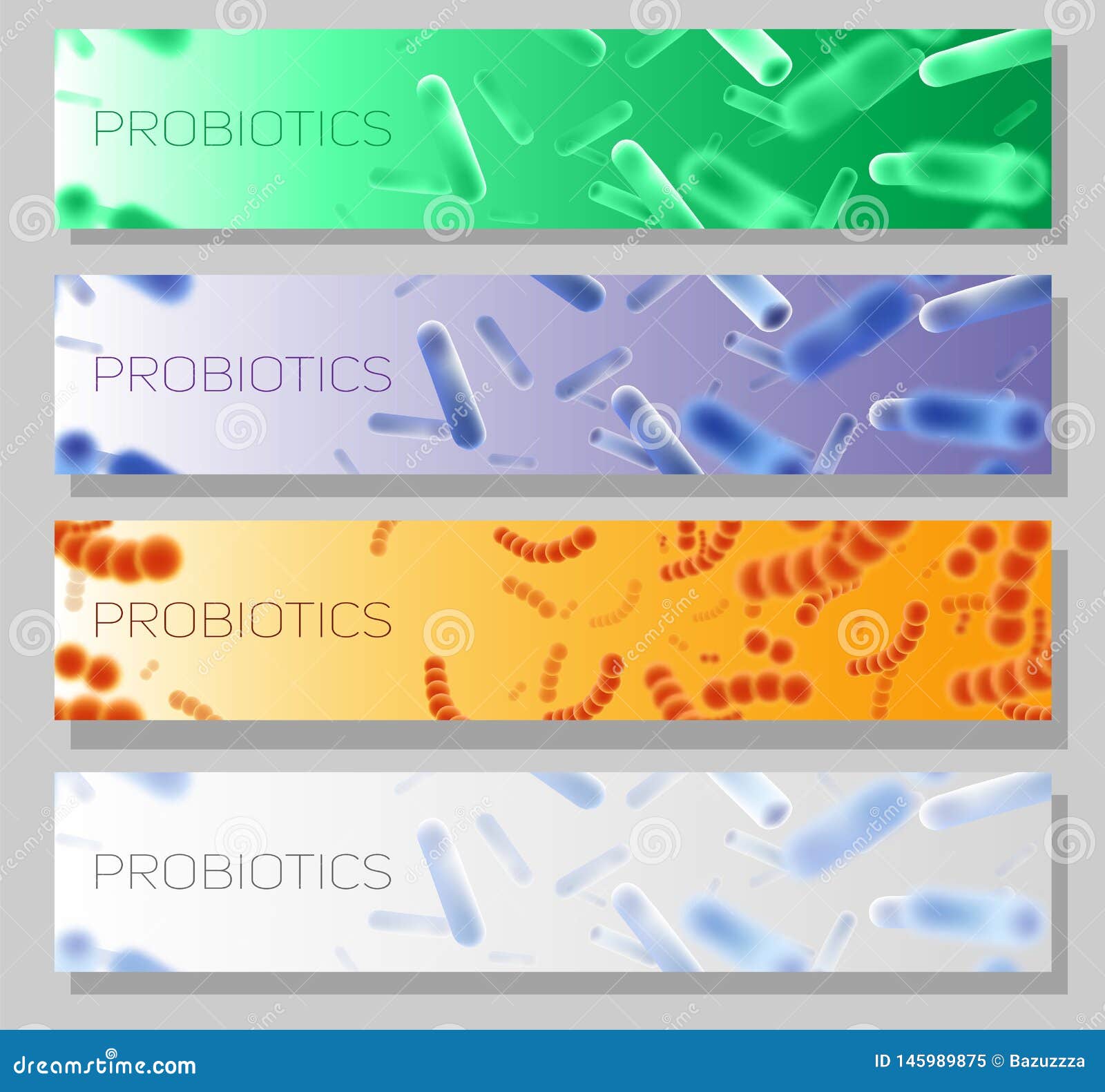 Probiotics Ad, Vector Poster Banner Design Template | CartoonDealer.com ...
