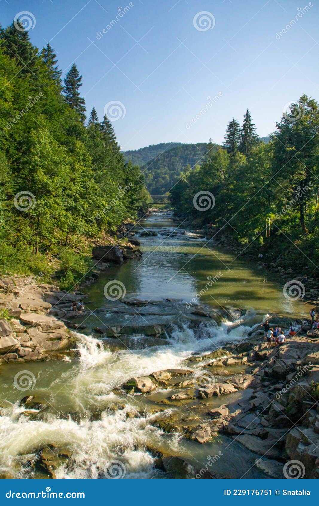 Probiy Waterfall Yaremche Stock Image Image Of Tourism 229176751