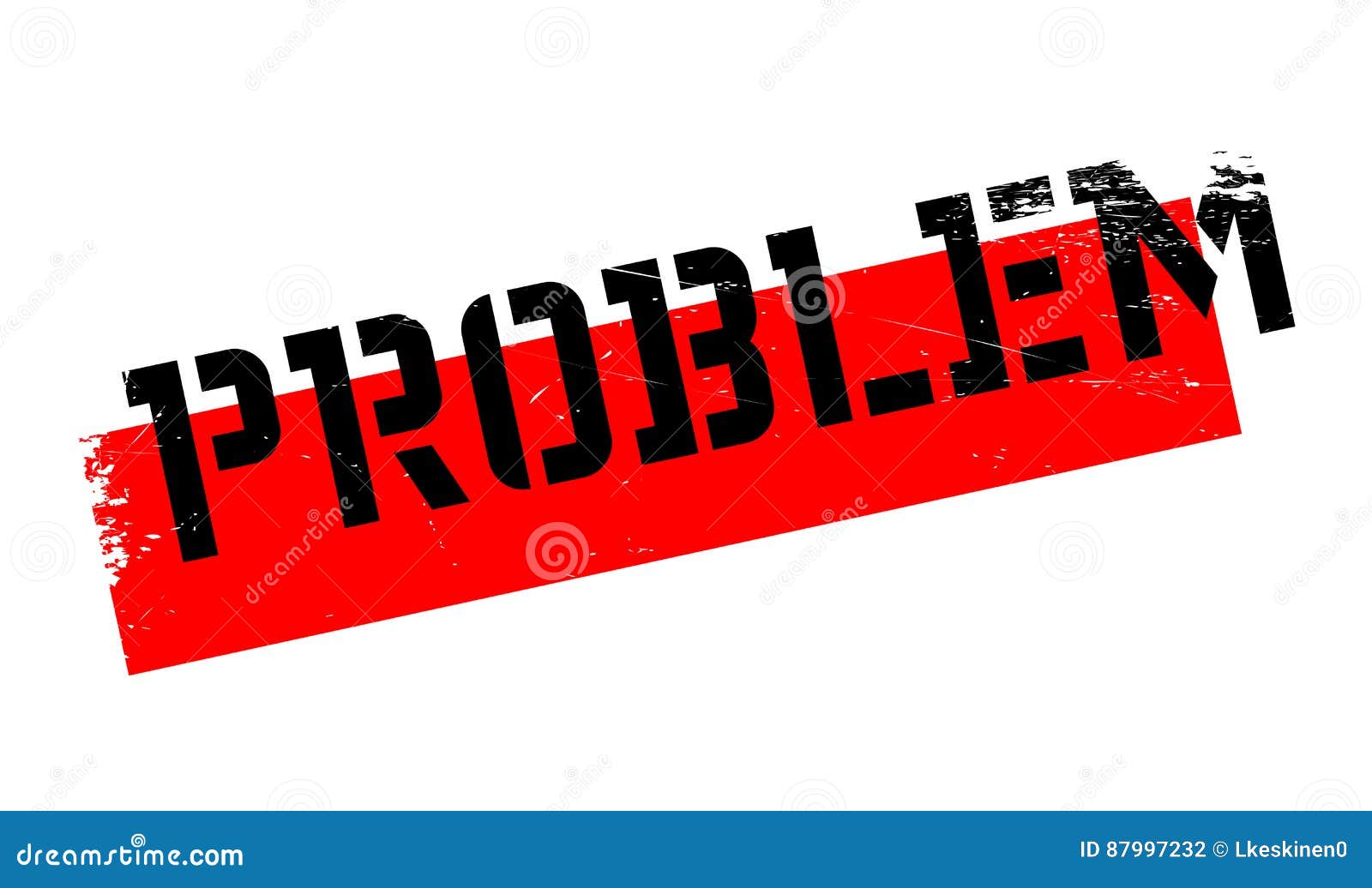 Probleem rubberzegel stock illustratie. Illustration of symbool - 87997232