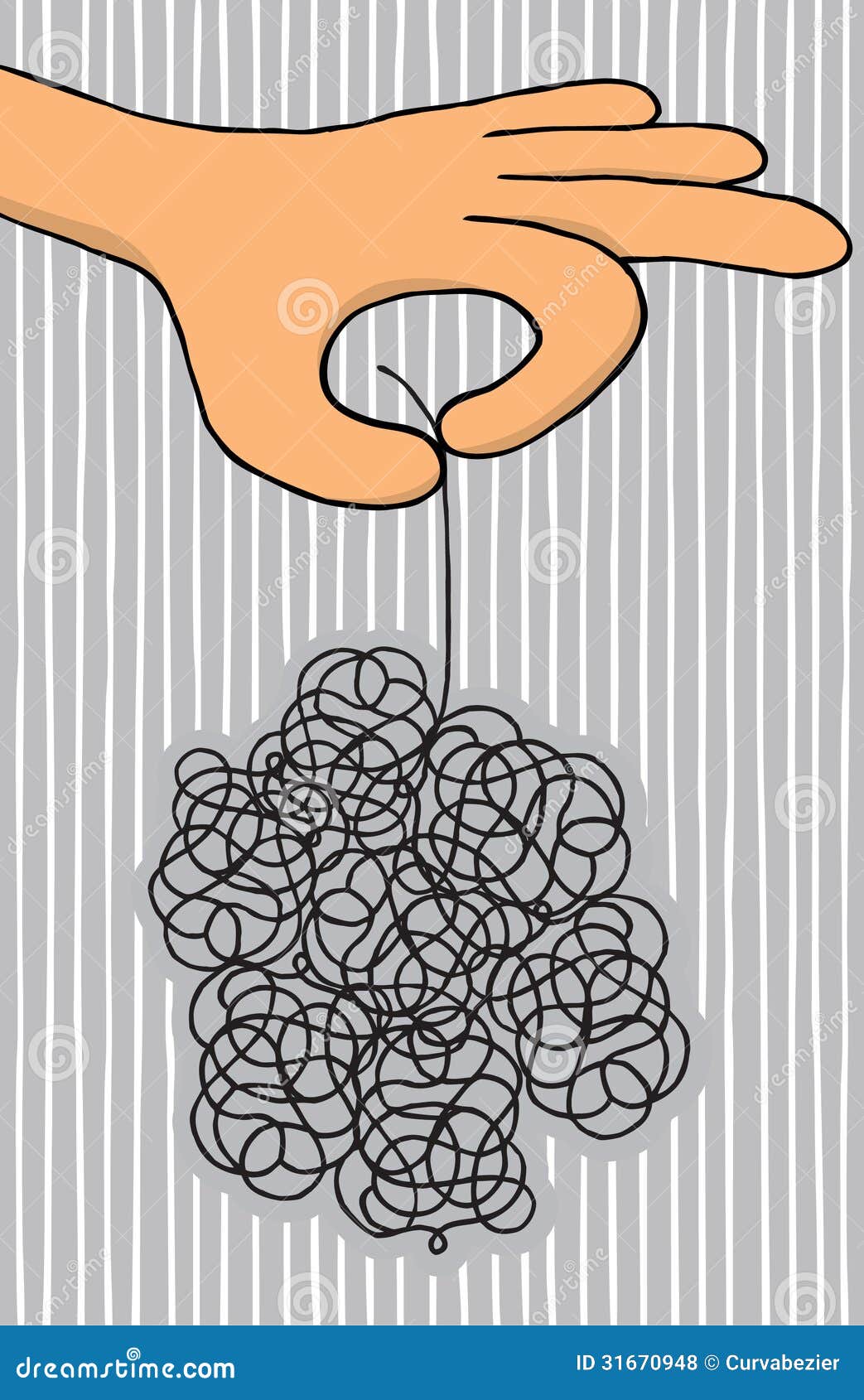 Problem / Big mess stock illustration. Illustration of cartoon - 31670948