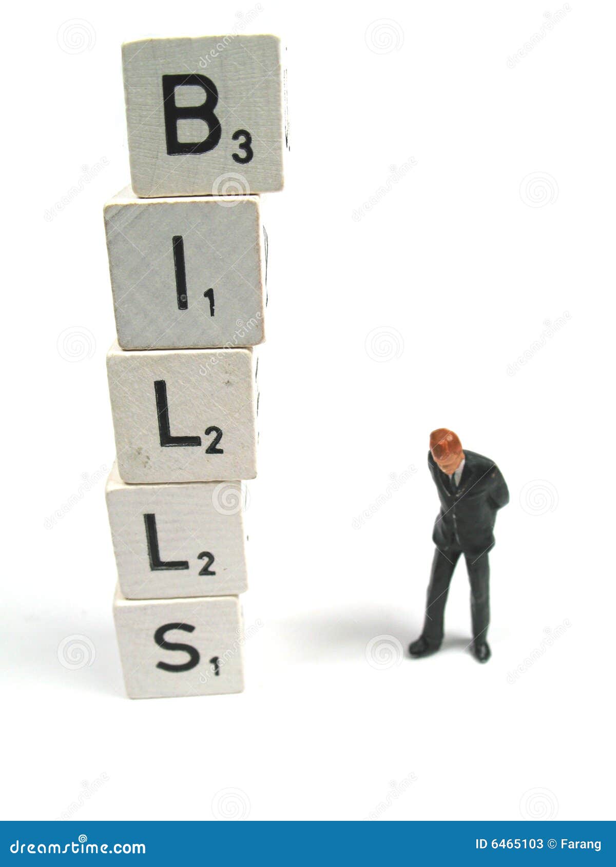 Problem with bills stock image. Image of stressing, bill - 6465103