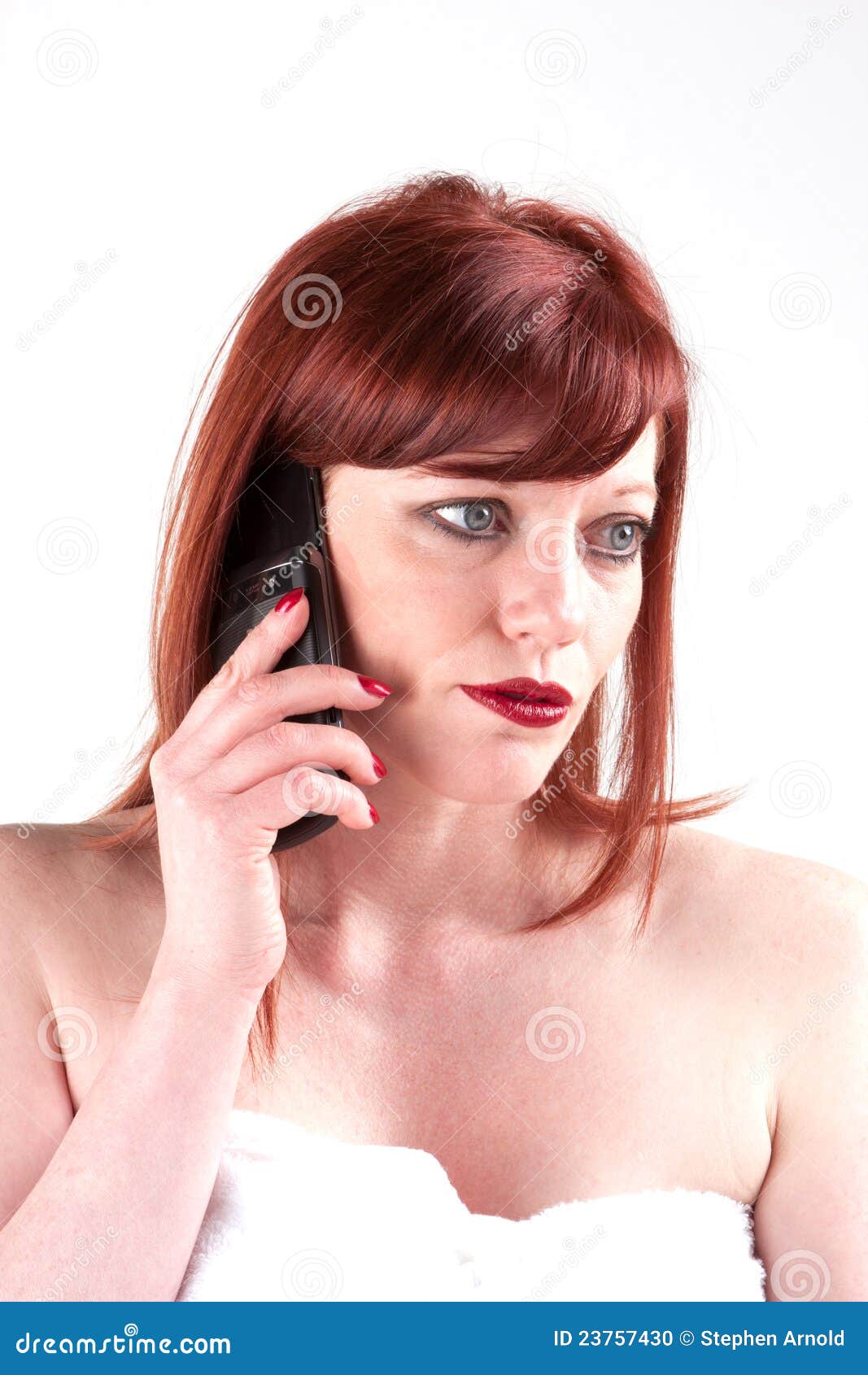 Problem call stock photo. Image of makeup, hair, pout - 23757430