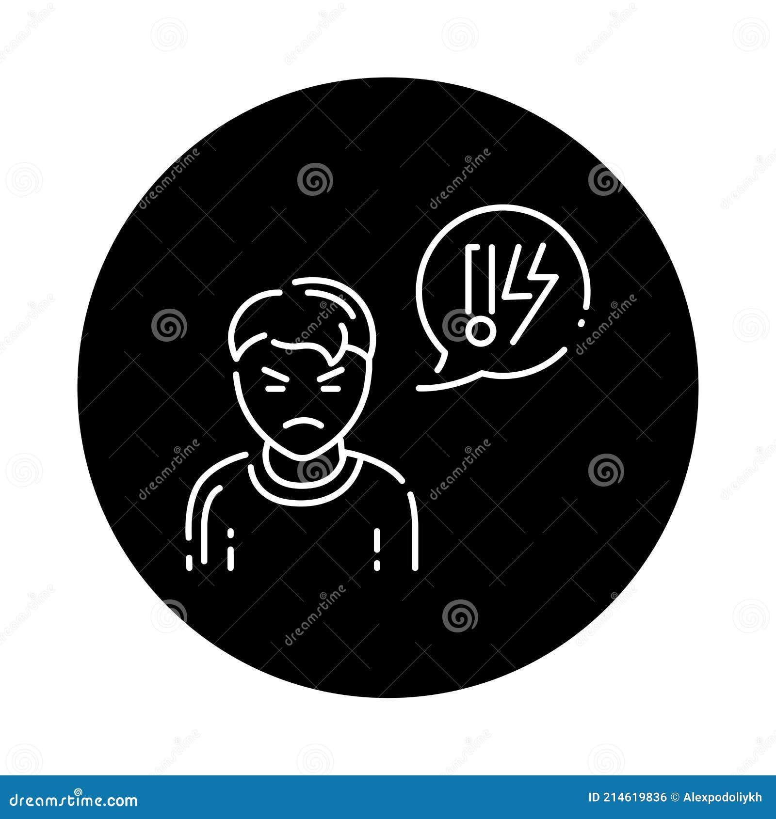 Problem Child Color Line Icon. Emotional Instability Stock Vector ...