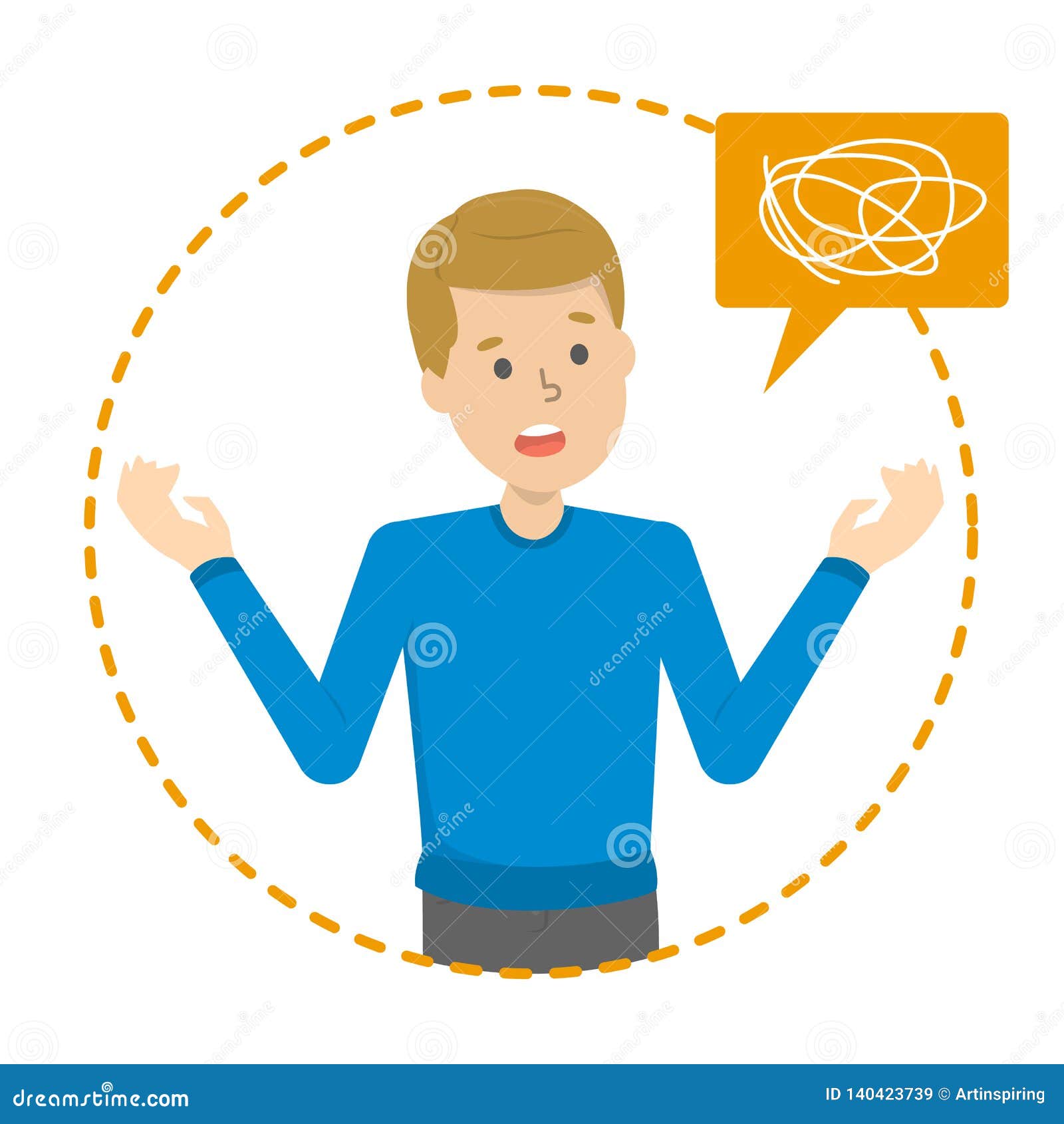 Problem with Communication. Speaking Trouble Stock Vector ...