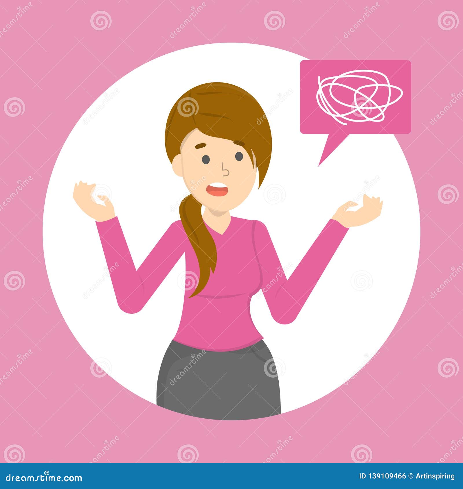 Problem with Communication. Speaking Trouble Stock Vector ...