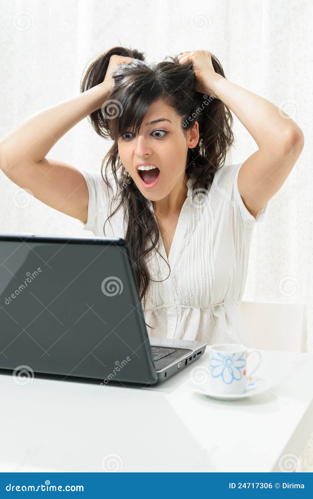 Problem with computer stock photo. Image of exasperated - 24717306