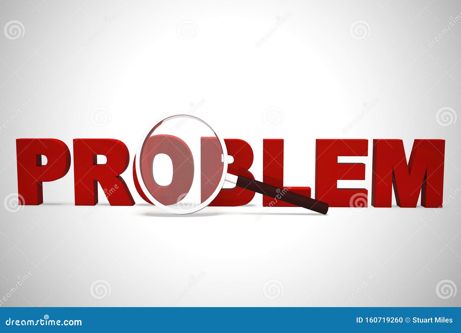 Problem Concept Icon Means Difficulty Challenge or Dilemma. - 3d ...