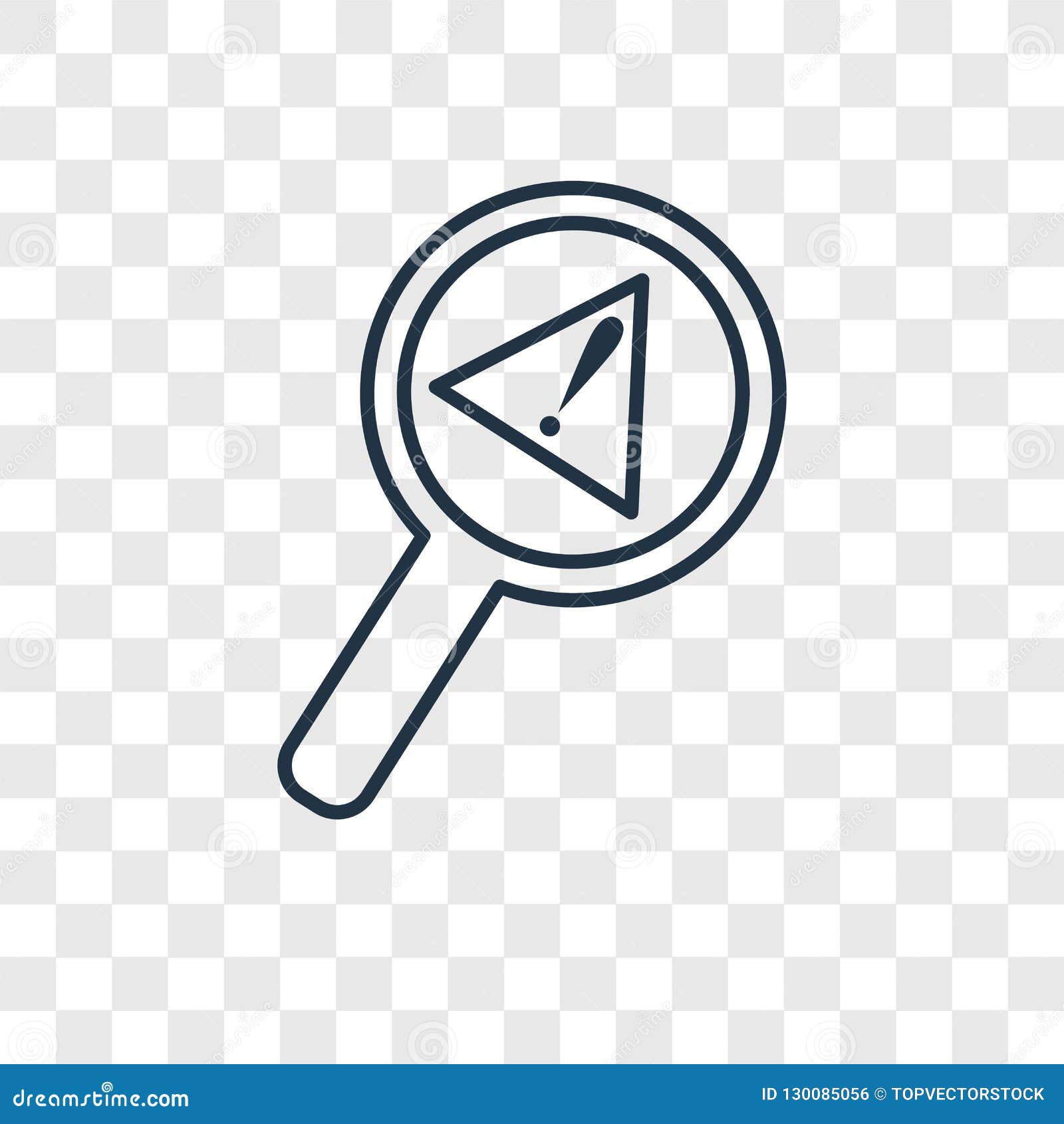 Problem Concept Vector Linear Icon Isolated on Transparent Background ... Problem Concept Vector Linear Icon Isolated on Transparent Background ...