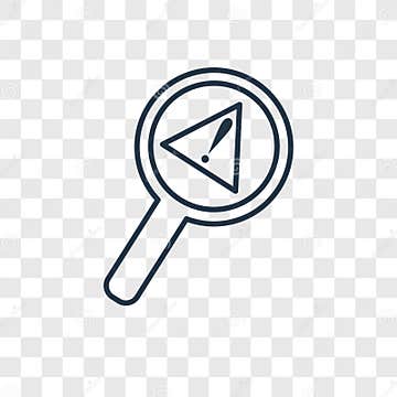 Problem Concept Vector Linear Icon Isolated on Transparent Background ...