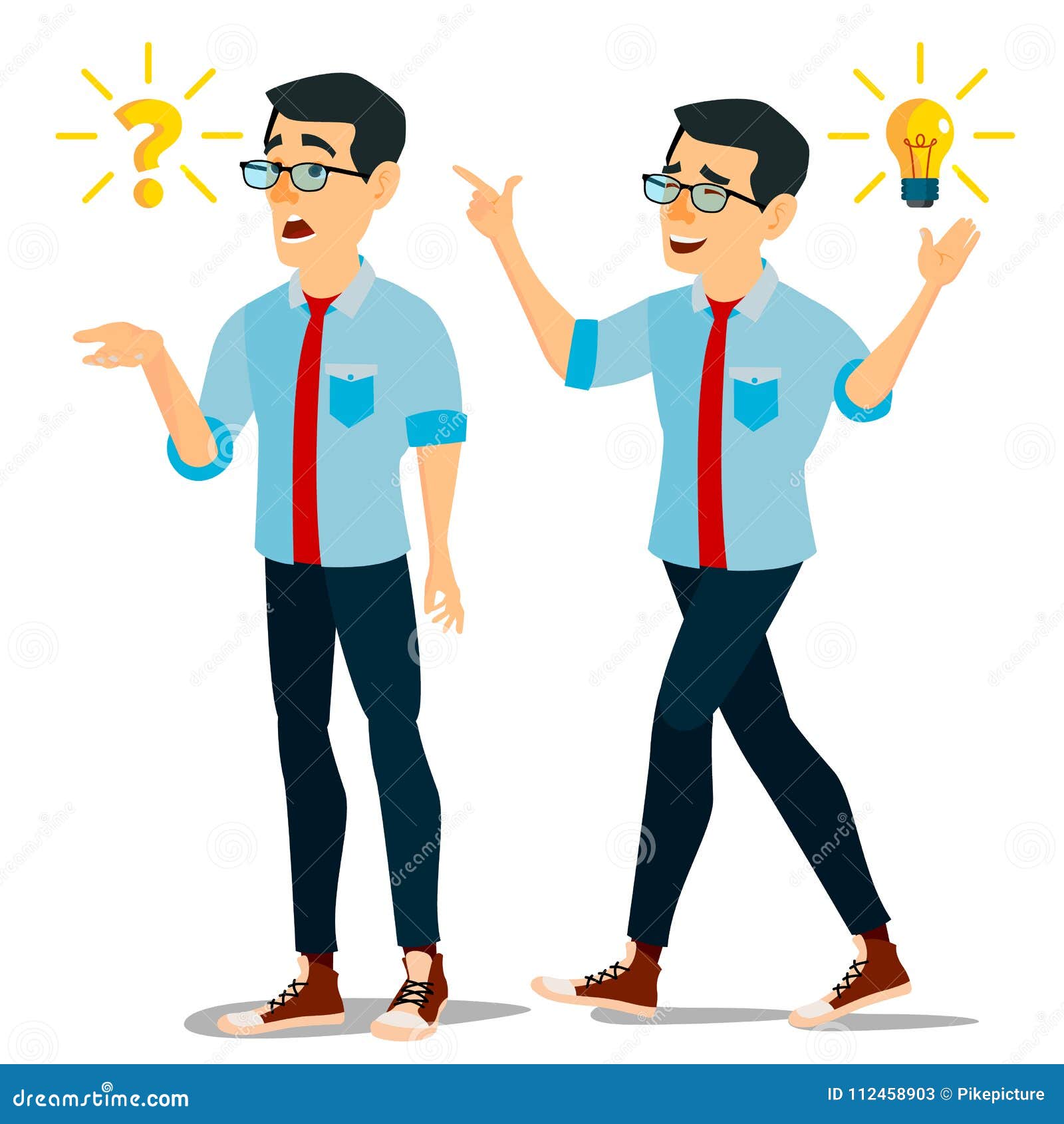 Problem Concept Vector Thinking Man Problem Solving Question Mark