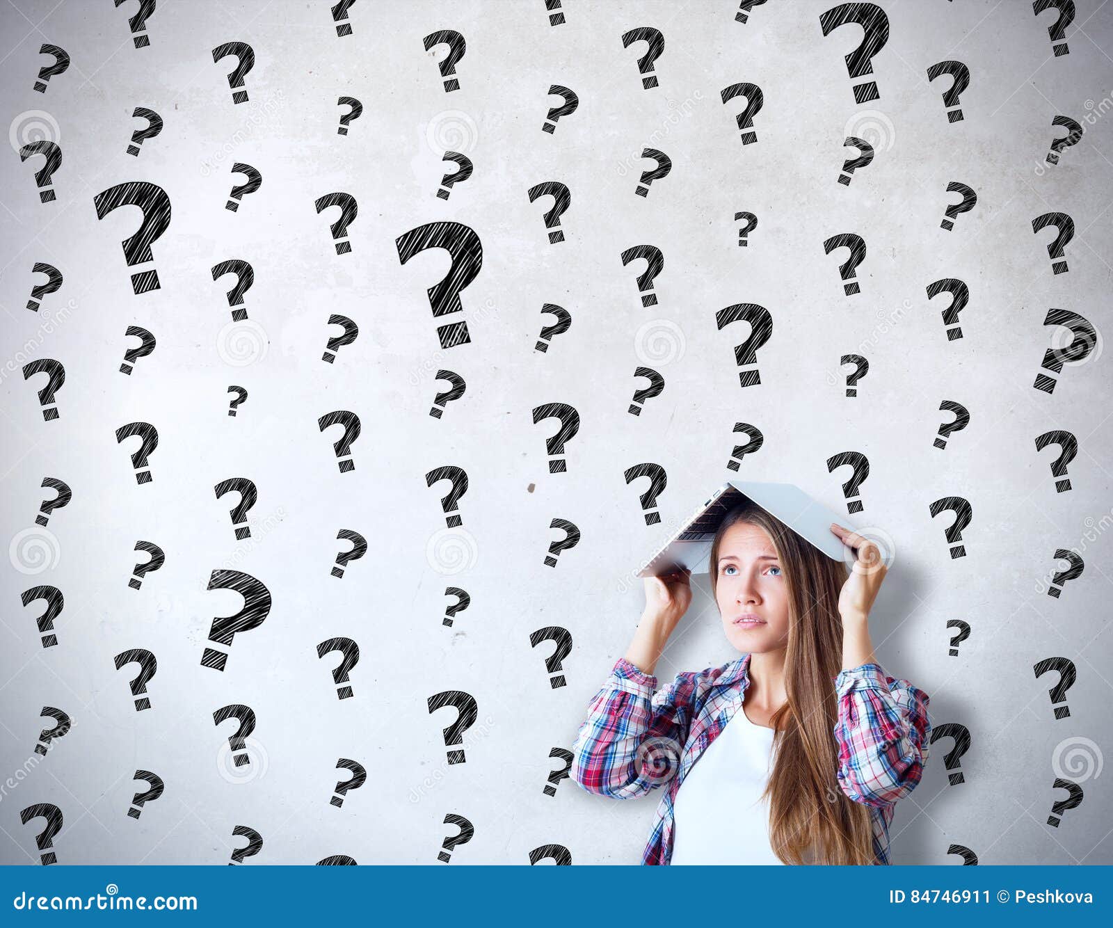 Problem concept stock image. Image of hair, confused - 84746911