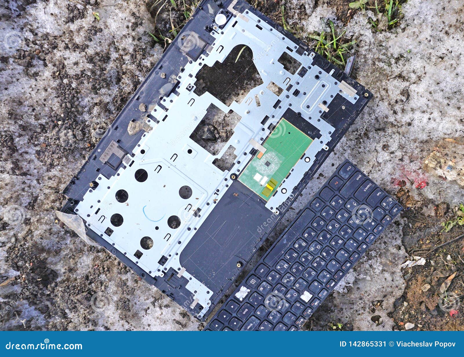 The Problem of Ecycle Computers and Laptops Stock Image - Image of lake ...