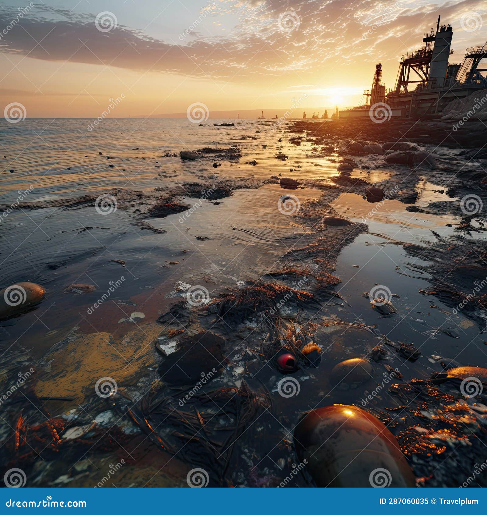 The Problem of Environmental Pollution. Ecological Problem Stock ...