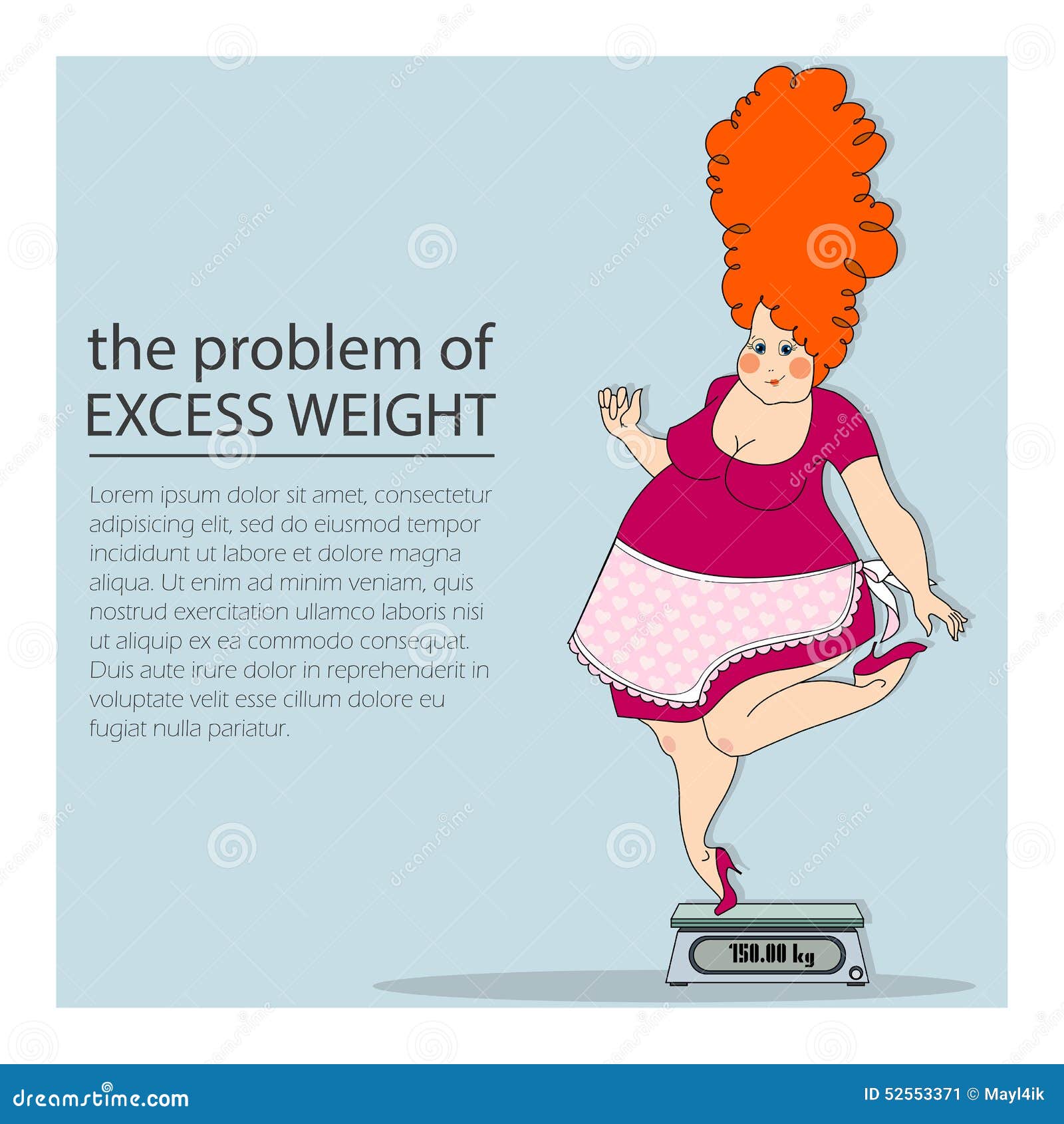 Problem Of Excess Weight And Health. Isometric Fat Man Looks In The ...