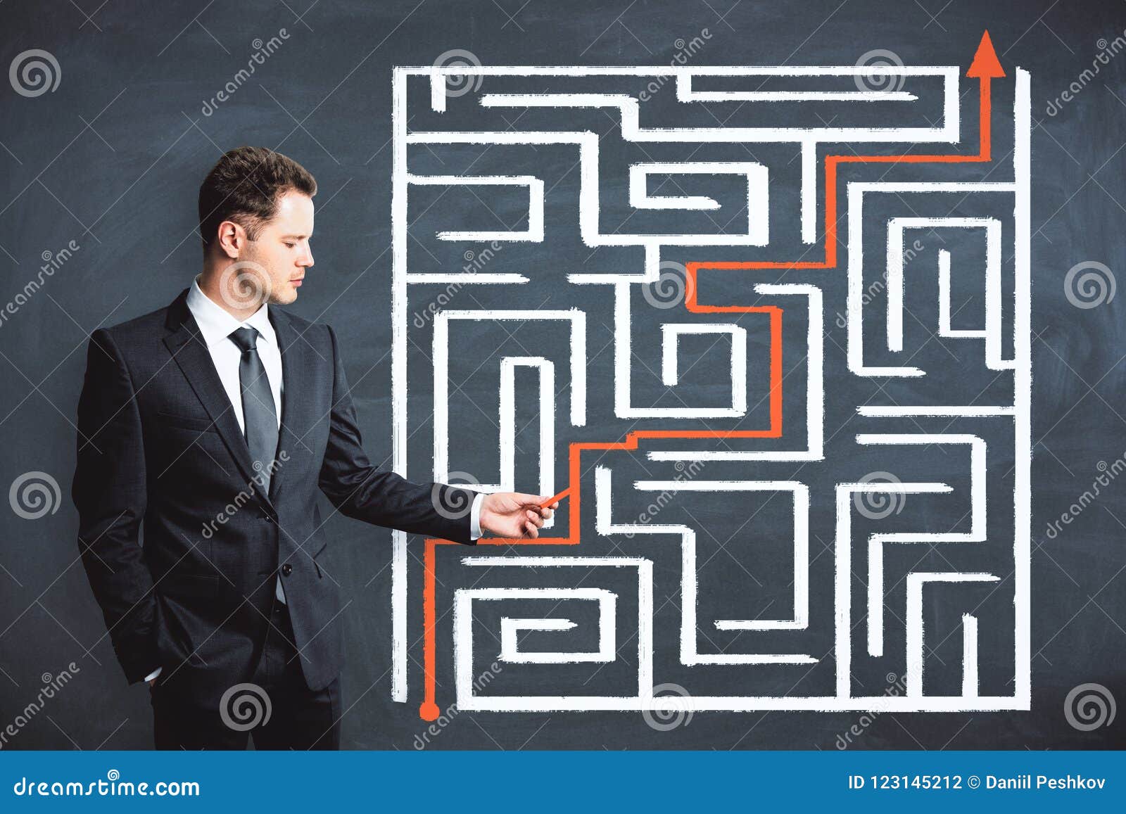 Problem and Freedom Concept Stock Photo - Image of blackboard, arrow ...