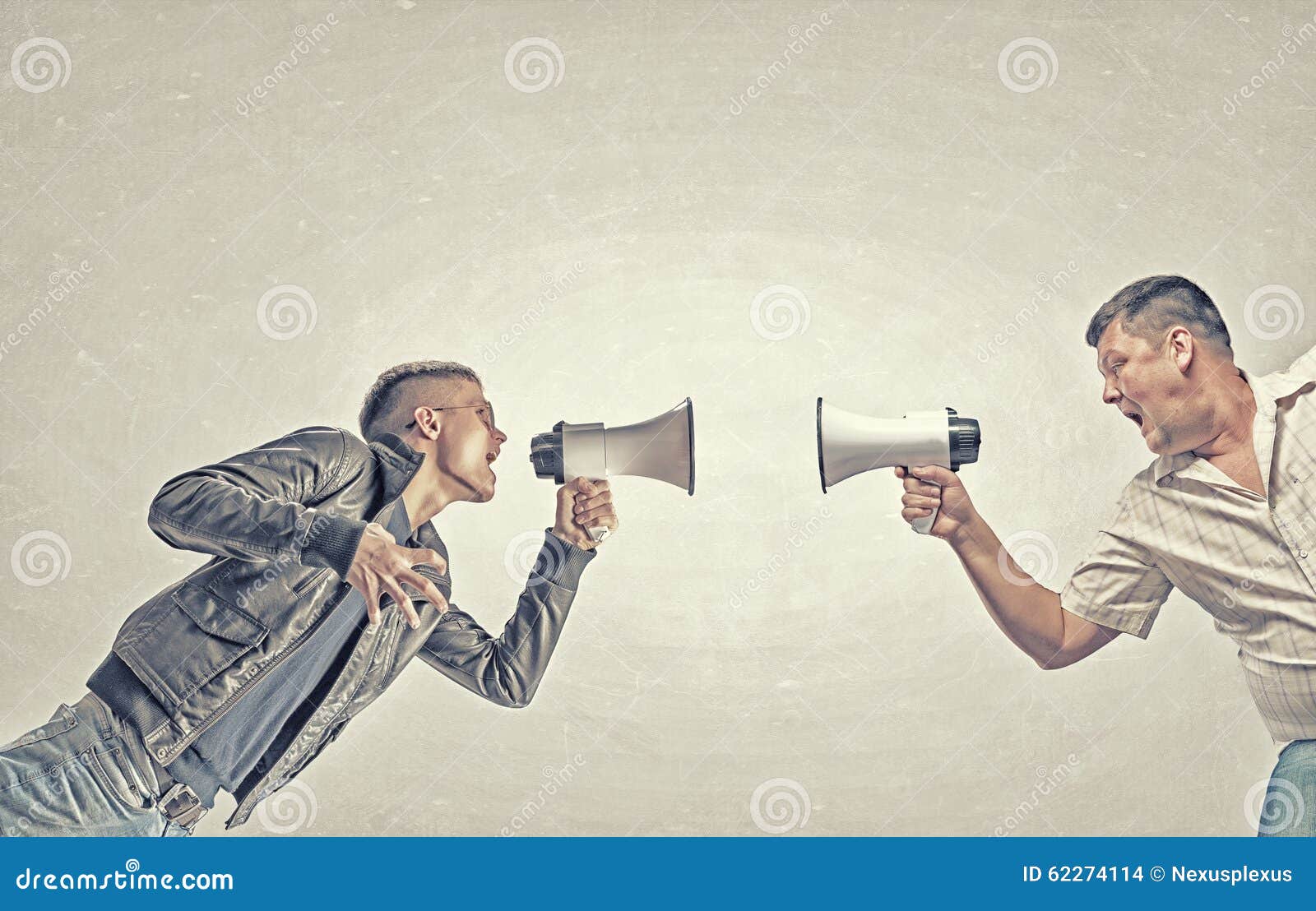 Problem of Generation Conflict Stock Photo - Image of people, screaming ...