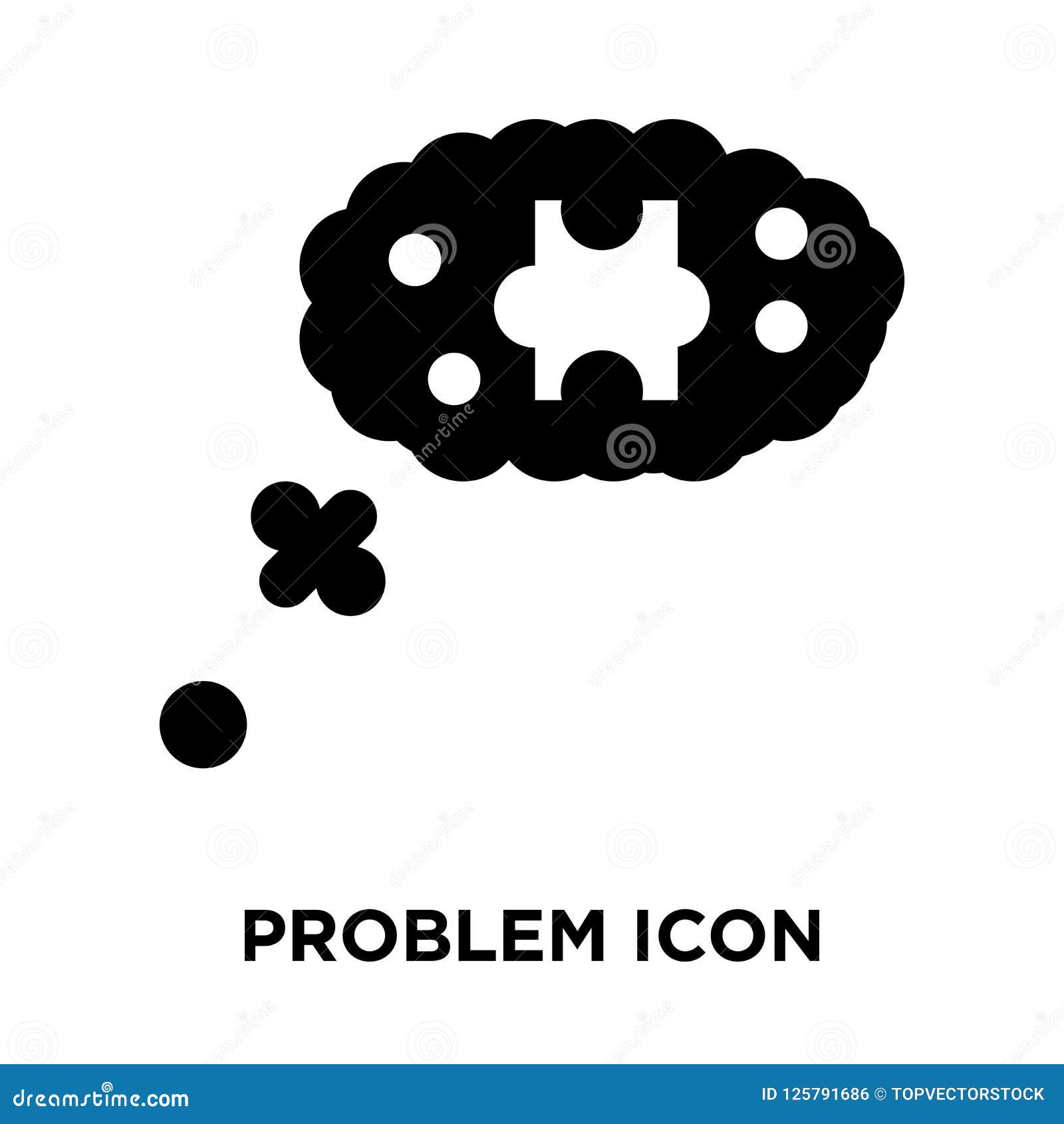 Problem Icon Vector Isolated on White Background, Logo Concept O Stock ...