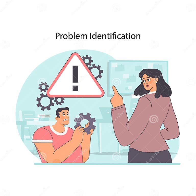 Problem Identification Concept. Flat Vector Illustration Stock Vector ...