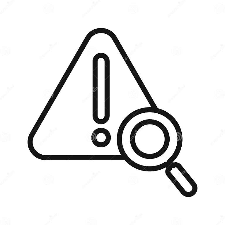 Problem Identification Icon Mark in Filled Style Stock Vector ...
