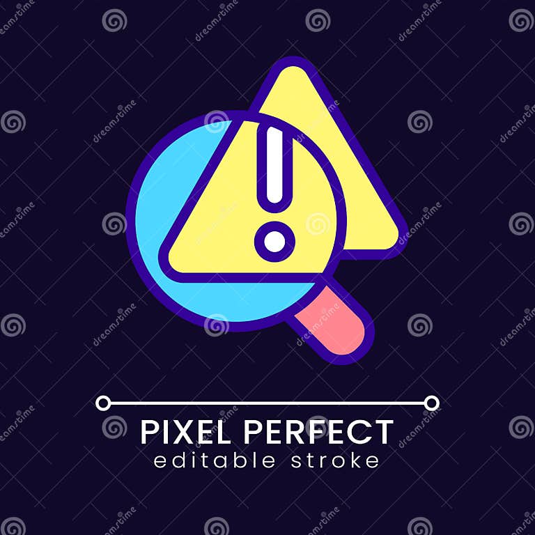 Problem Identification Pixel Perfect RGB Color Icon for Dark Theme ...