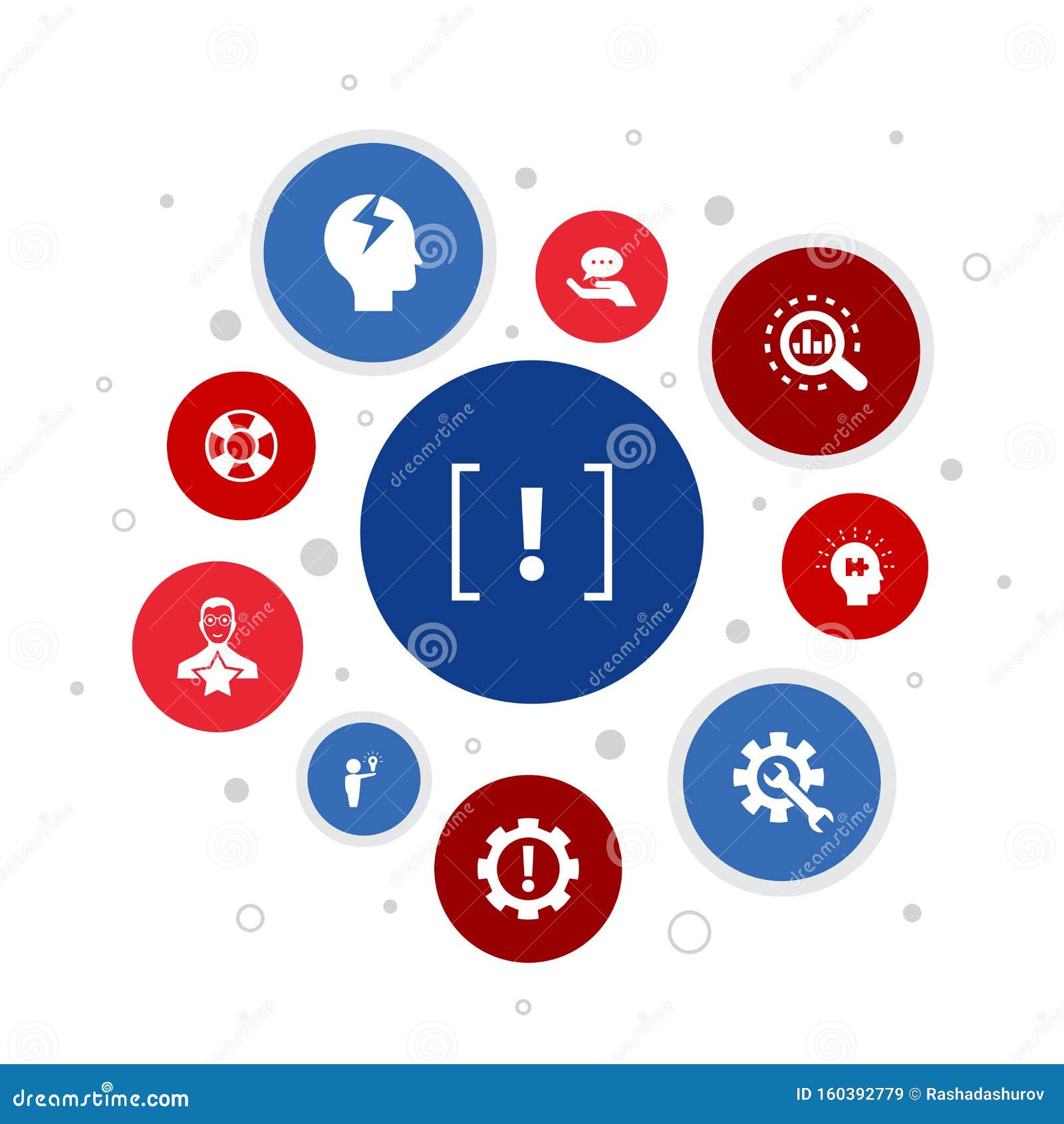 Problem Infographic 10 Steps Bubble Stock Vector - Illustration of icon ...