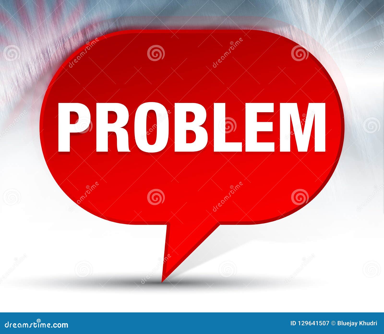 Problem Red Bubble Background Stock Illustration - Illustration of ...