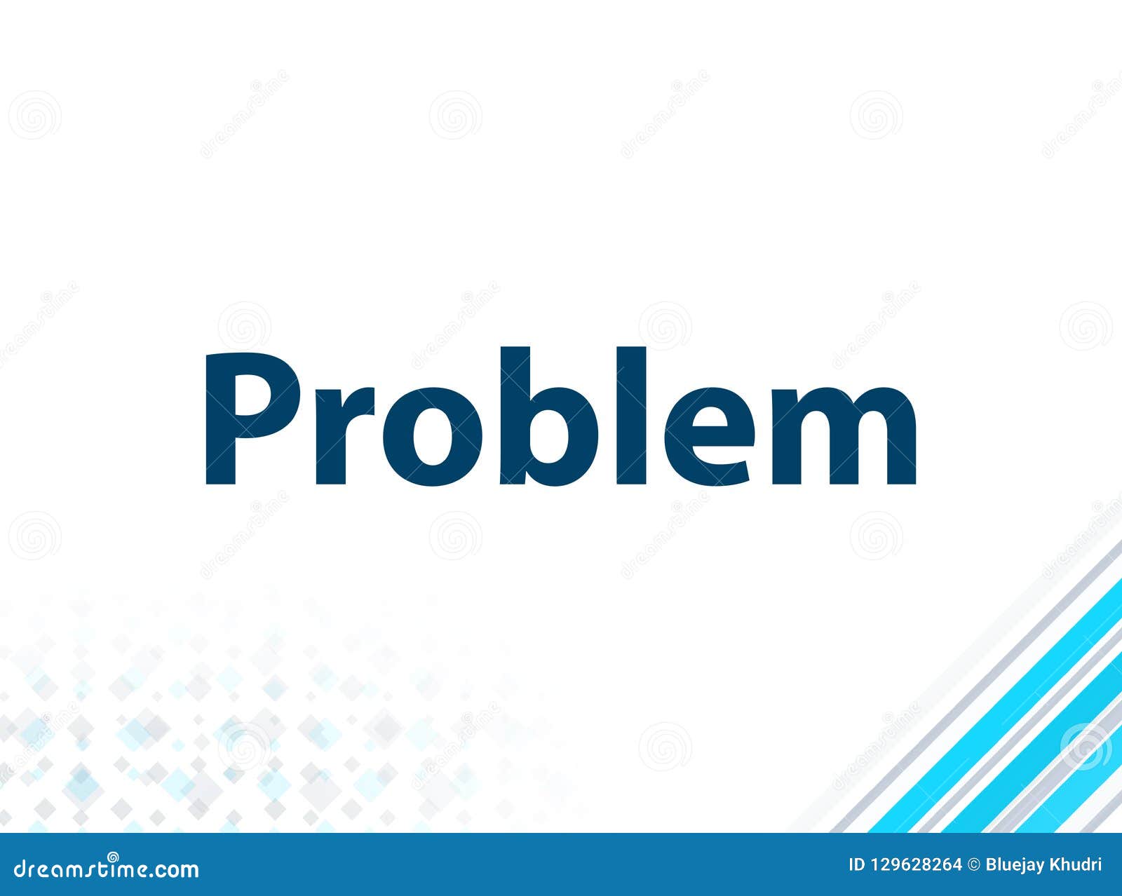Problem Modern Flat Design Blue Abstract Background Stock Illustration ...