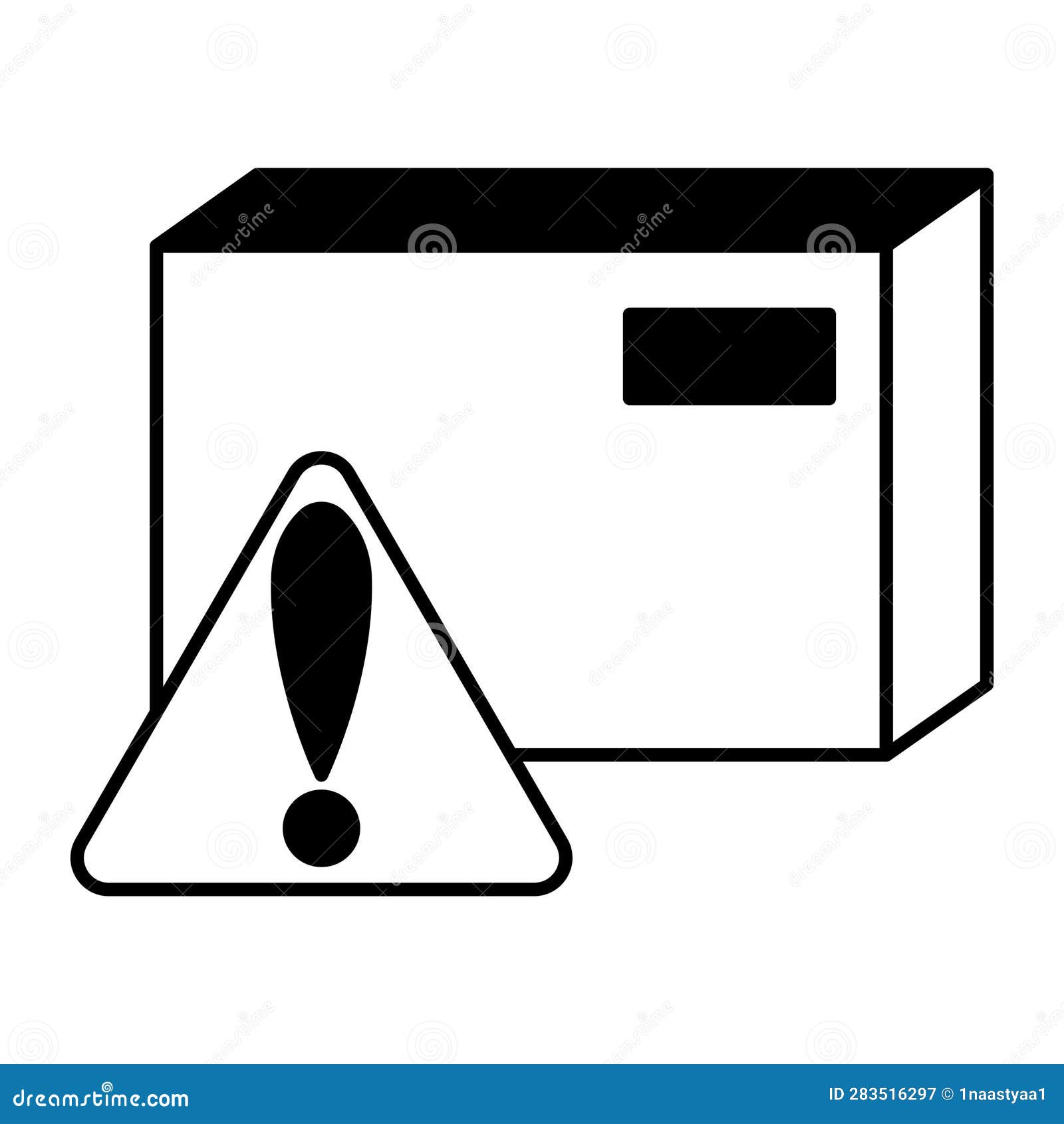Problem with Parcel Delivery Stock Vector - Illustration of element ...