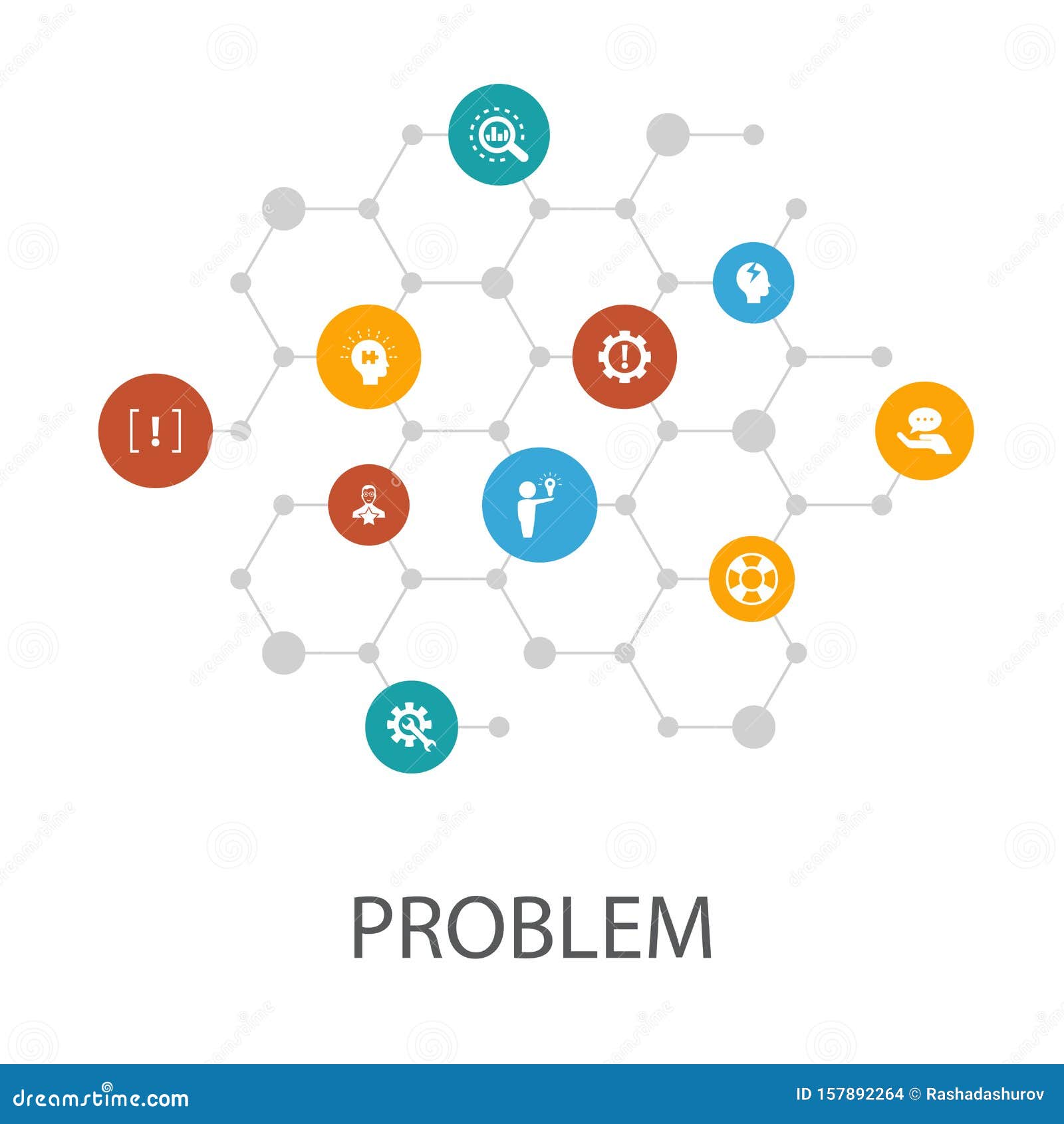 Problem Presentation Template, Cover Stock Vector - Illustration of ...