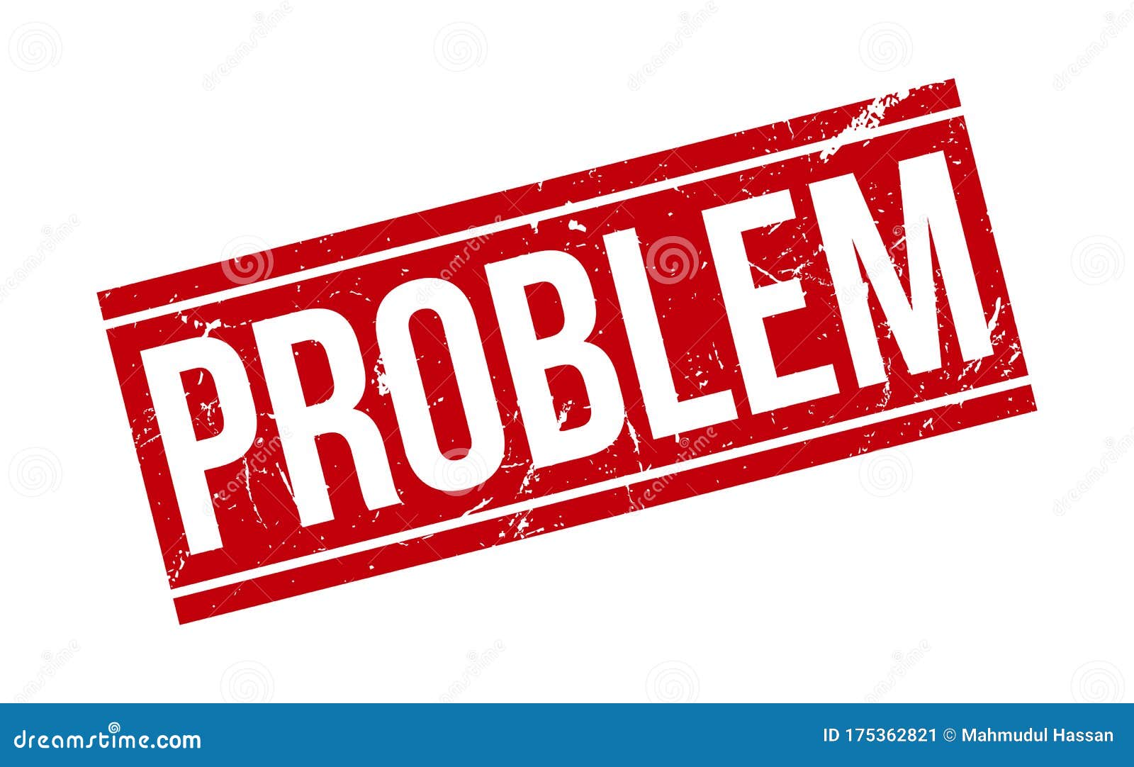 Problem Rubber Stamp. Red Problem Rubber Grunge Stamp Seal Vector ...