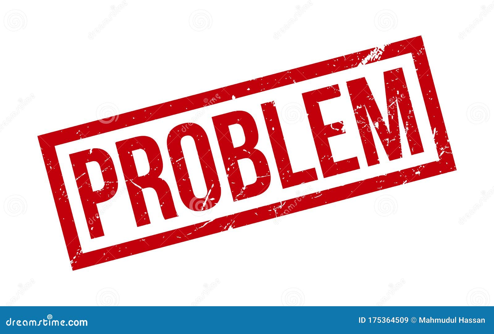 Problem Rubber Stamp. Red Problem Rubber Grunge Stamp Seal Vector ...
