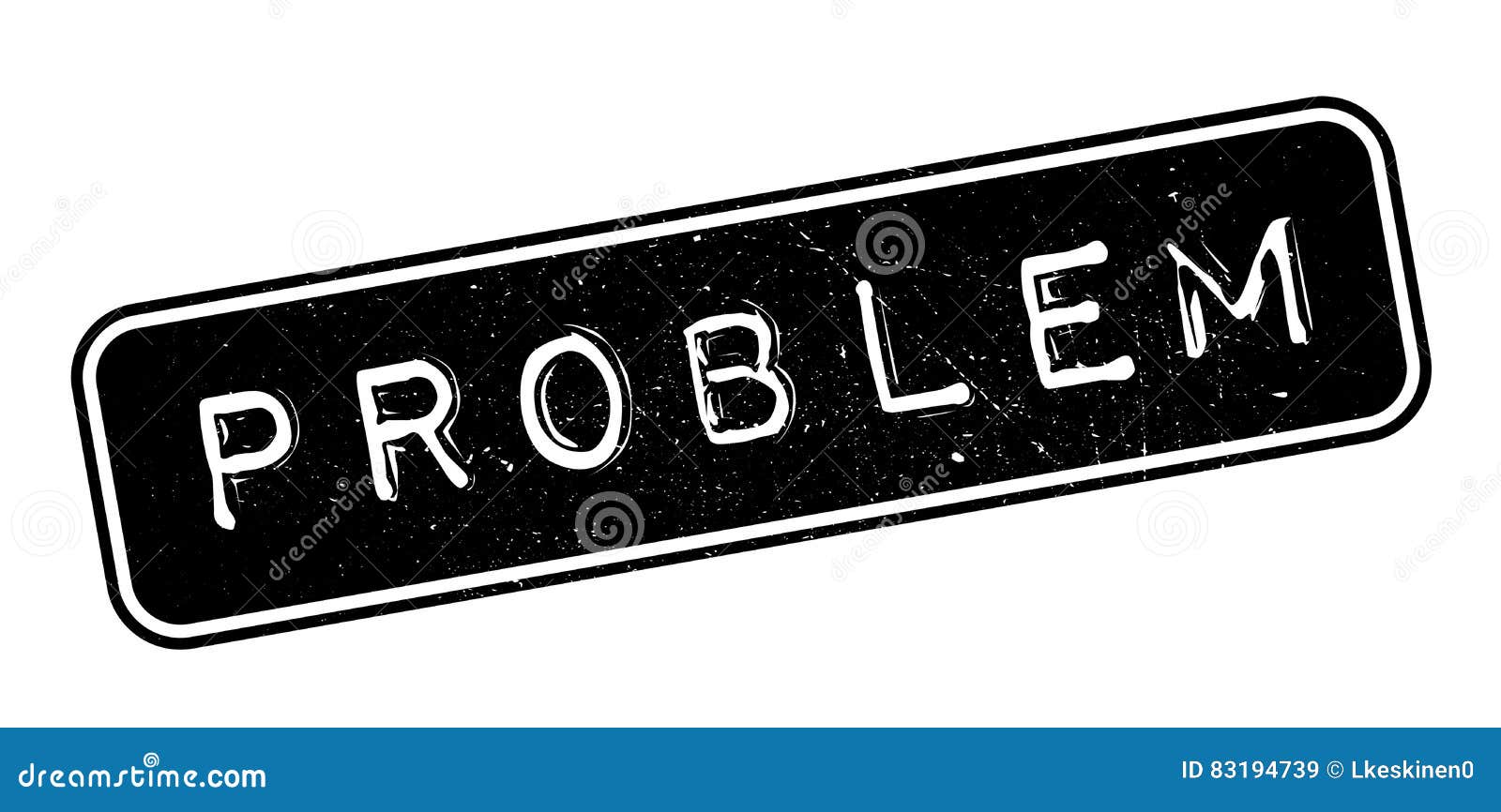 Problem rubber stamp stock illustration. Illustration of rubber - 83194739