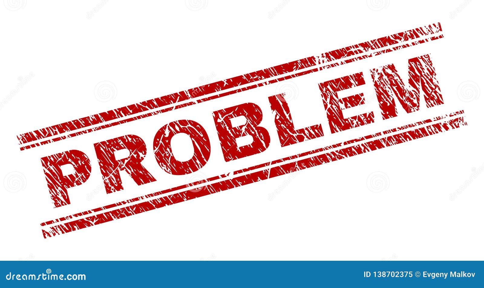 Scratched Textured PROBLEM Stamp Seal Stock Vector - Illustration of ...