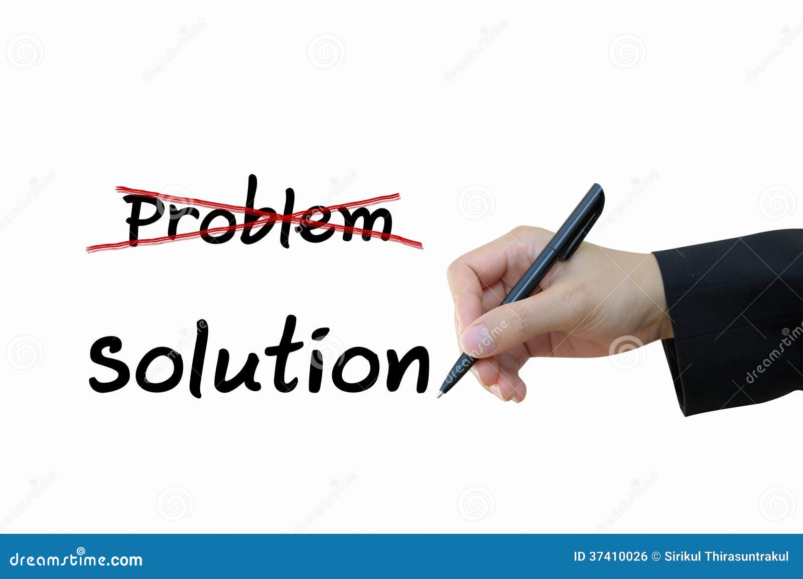 Problem and Solution for Business Concept Stock Photo - Image of ...