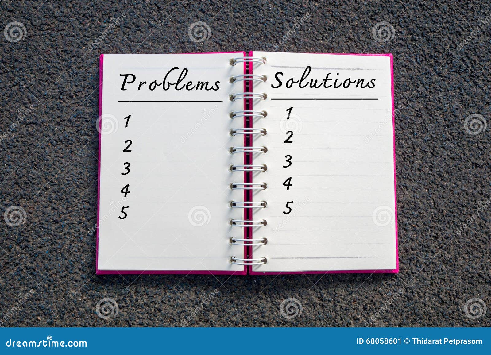 Problem and Solution, Business Concept. Problems and Solutions List in ...