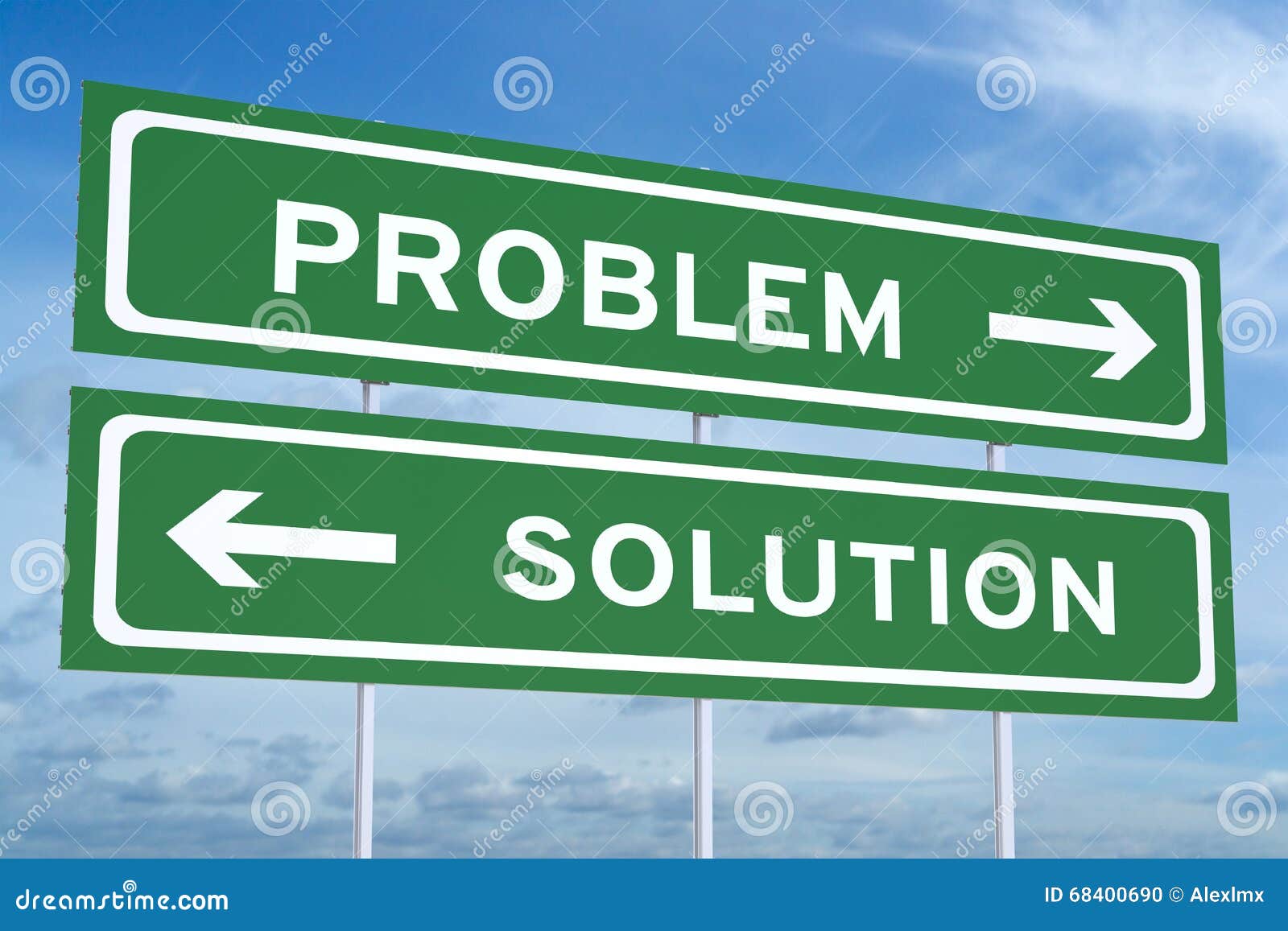 Problem or Solution Concept Stock Illustration - Illustration of arrow ...