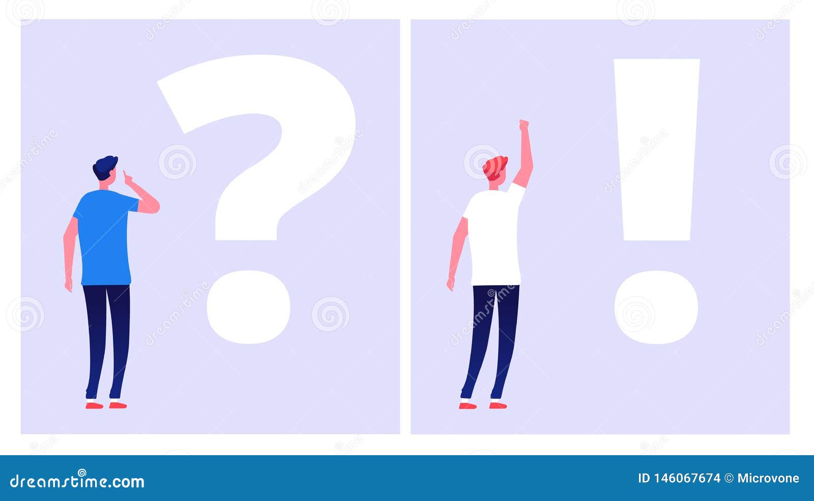 Problem Solution Concept. Troubled Man Student Thinking with Question ...